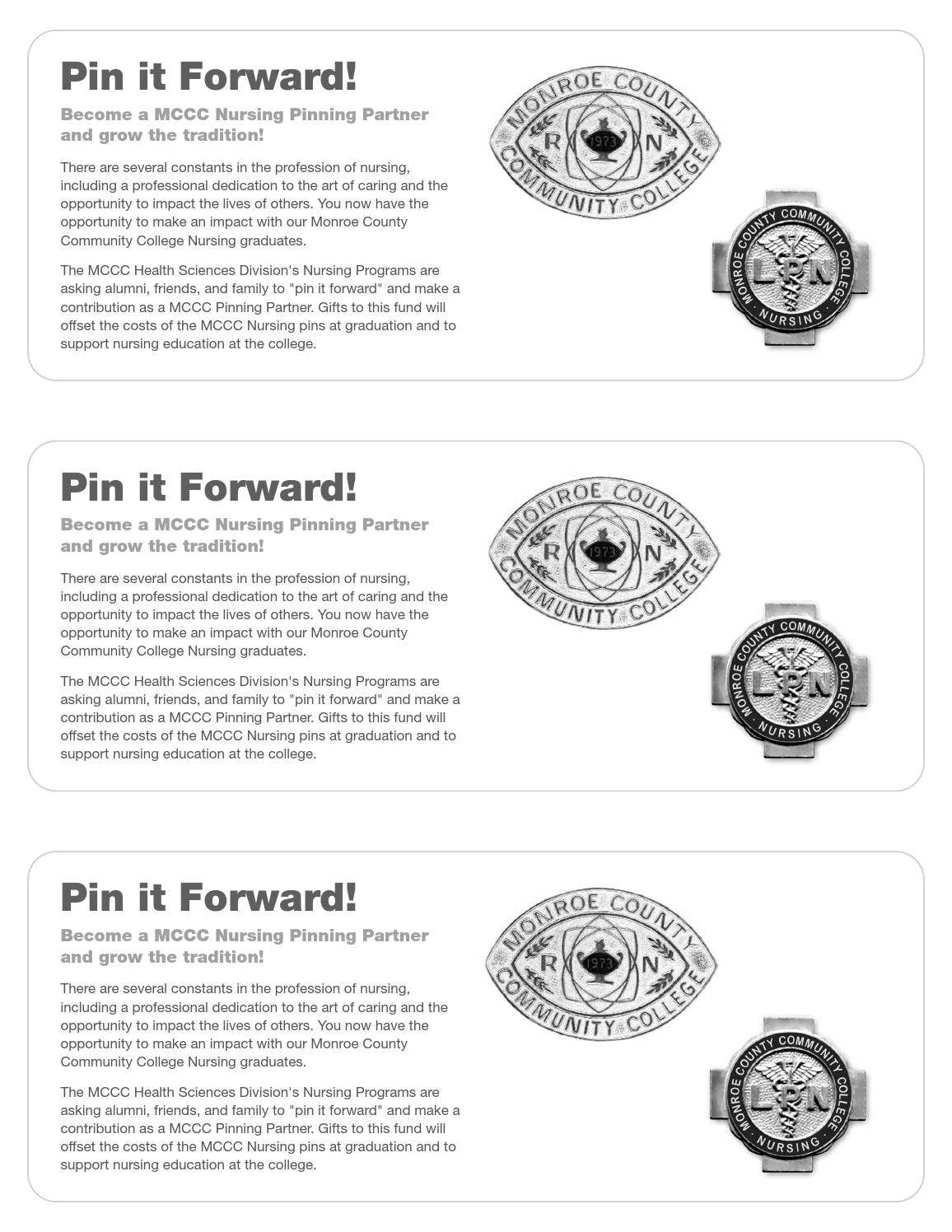 Nursing Pinning Partner Pledge Card by KariJenkins - Issuu