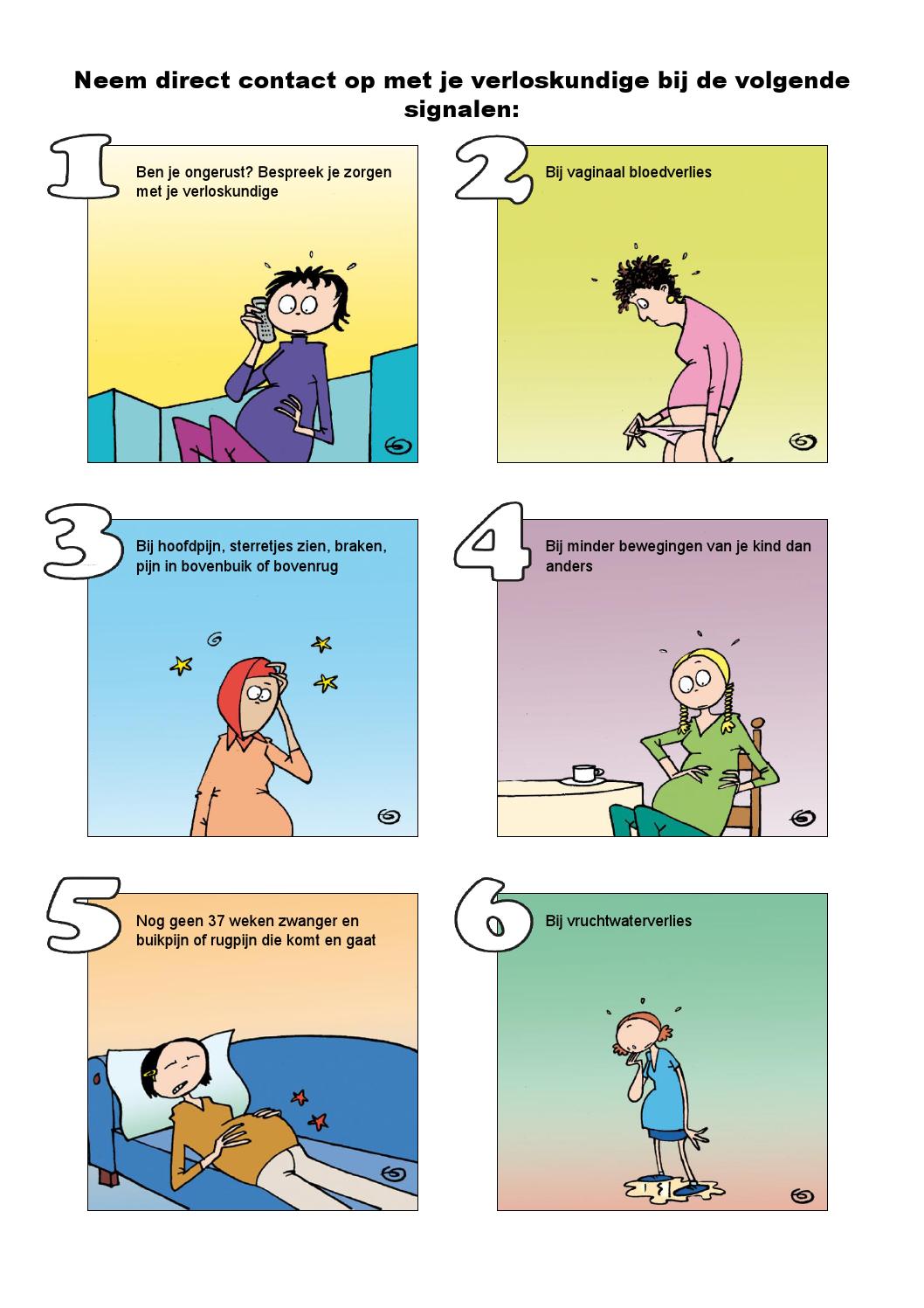 Neem contact op met je verloskundige bij deze signalen by Verloskundige ...