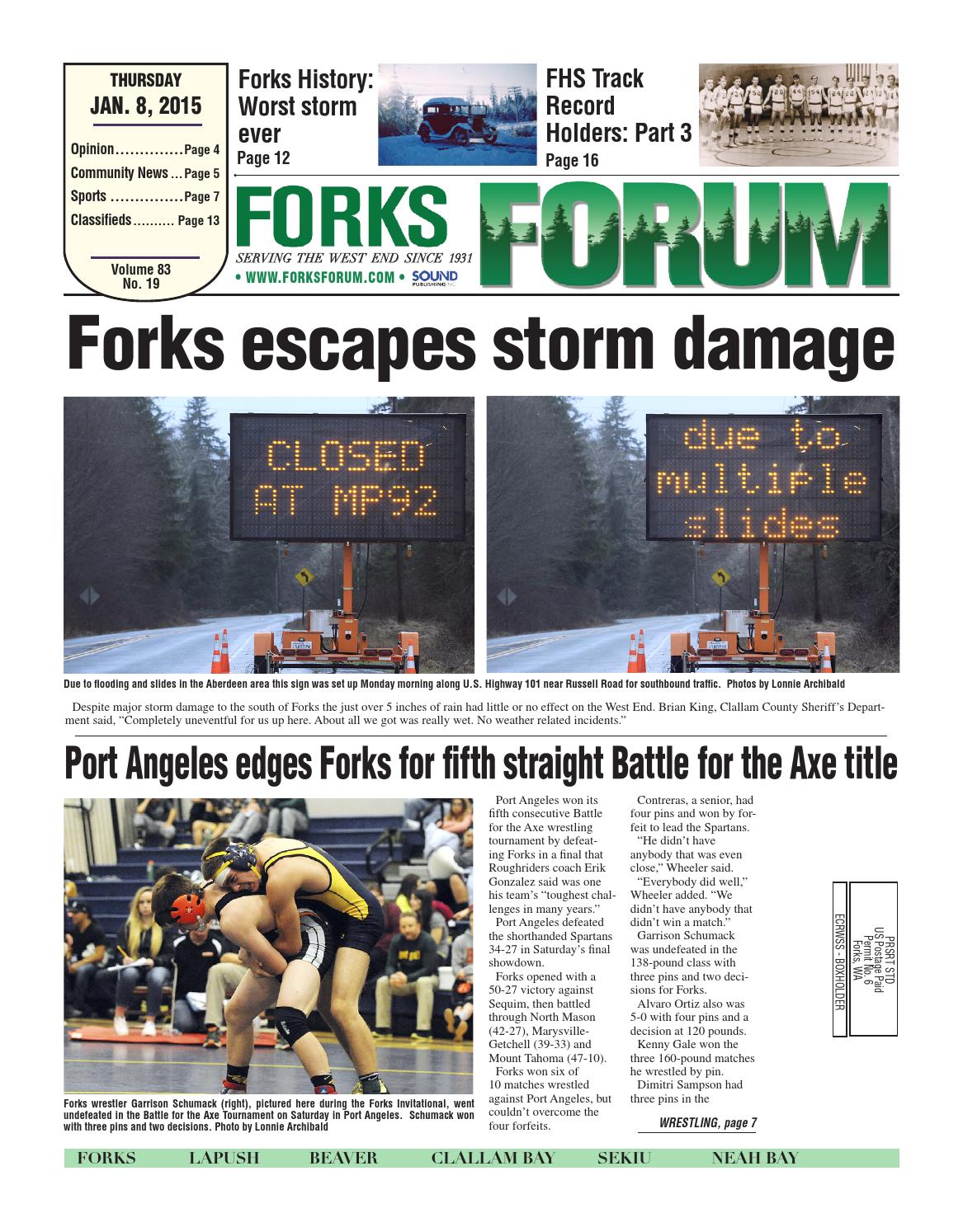 Forks Forum, January 08, 2015 by Sound Publishing - Issuu