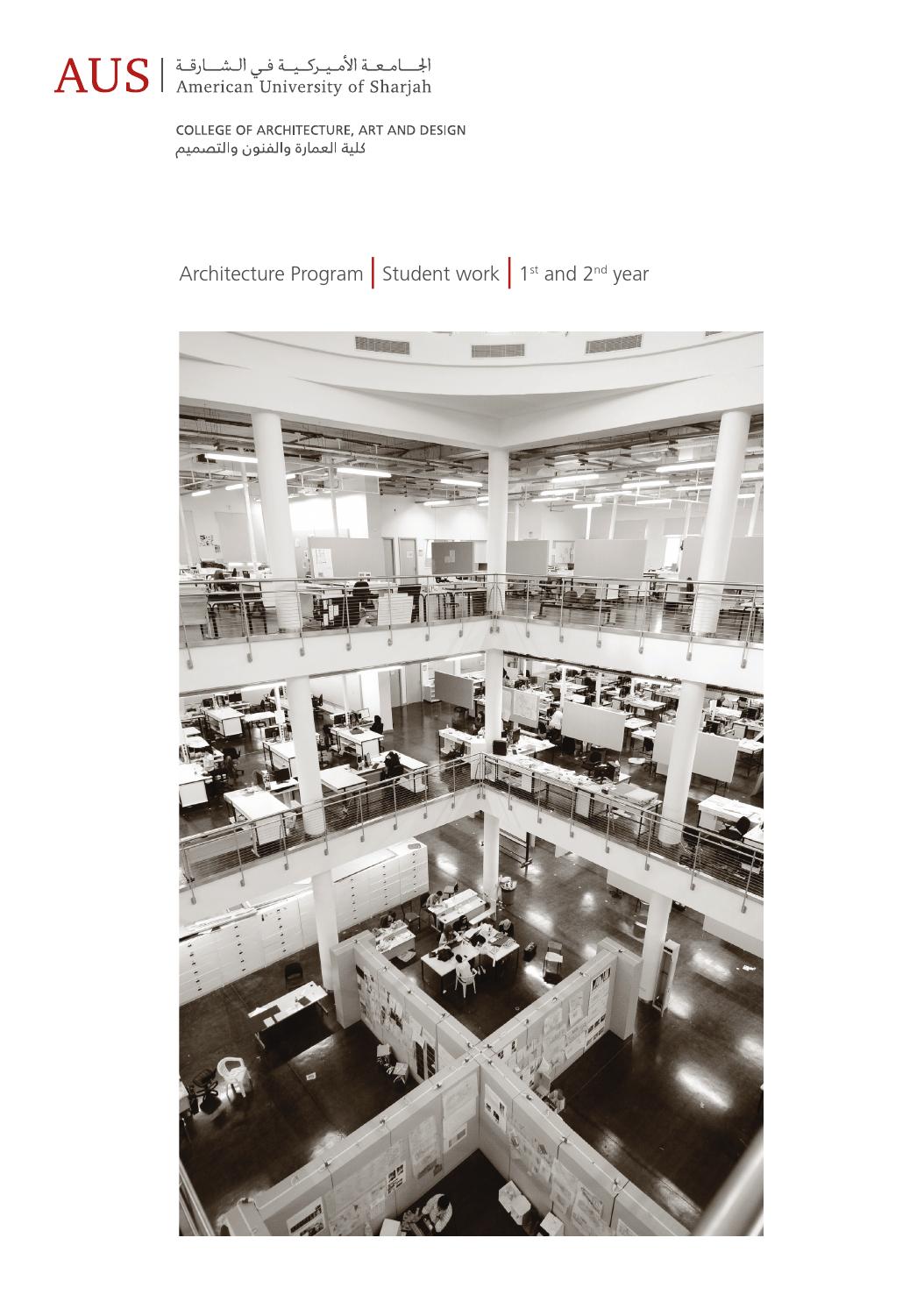 AUS | Architecture Program | Student Work | 1st and 2nd year by ...