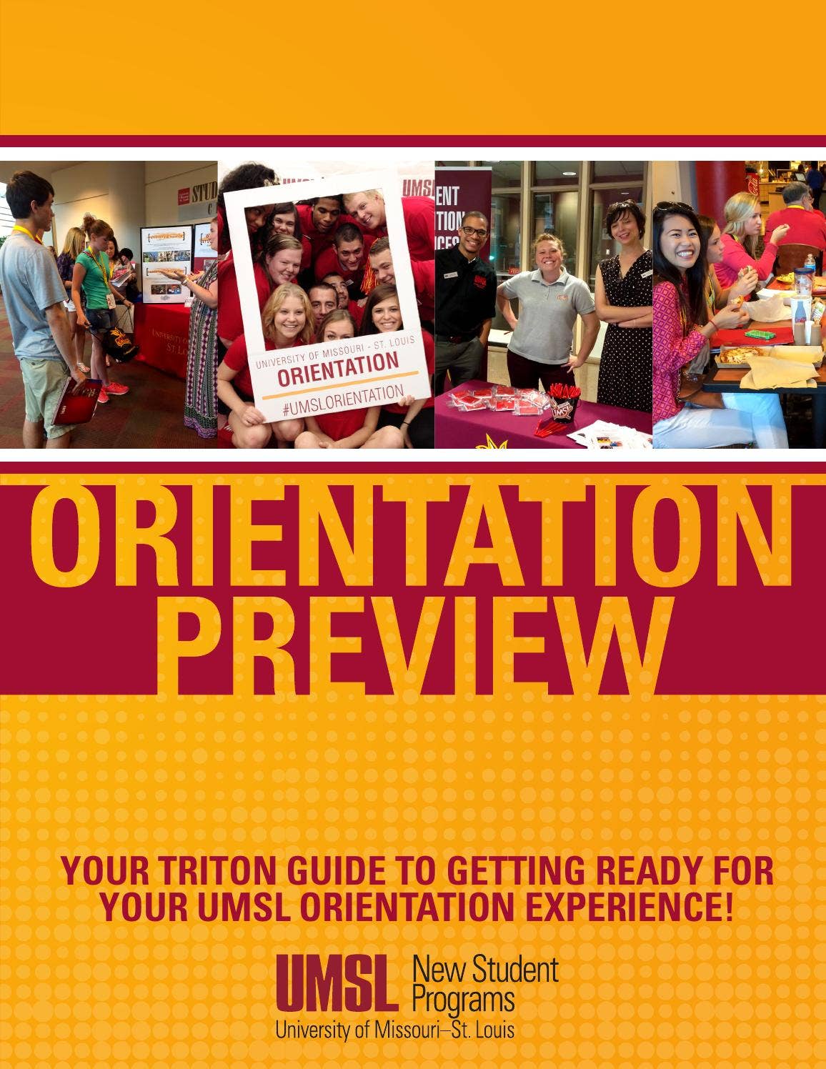 UMSL Orientation Preview Booklet 2015 by UMSL New Student Programs - Issuu