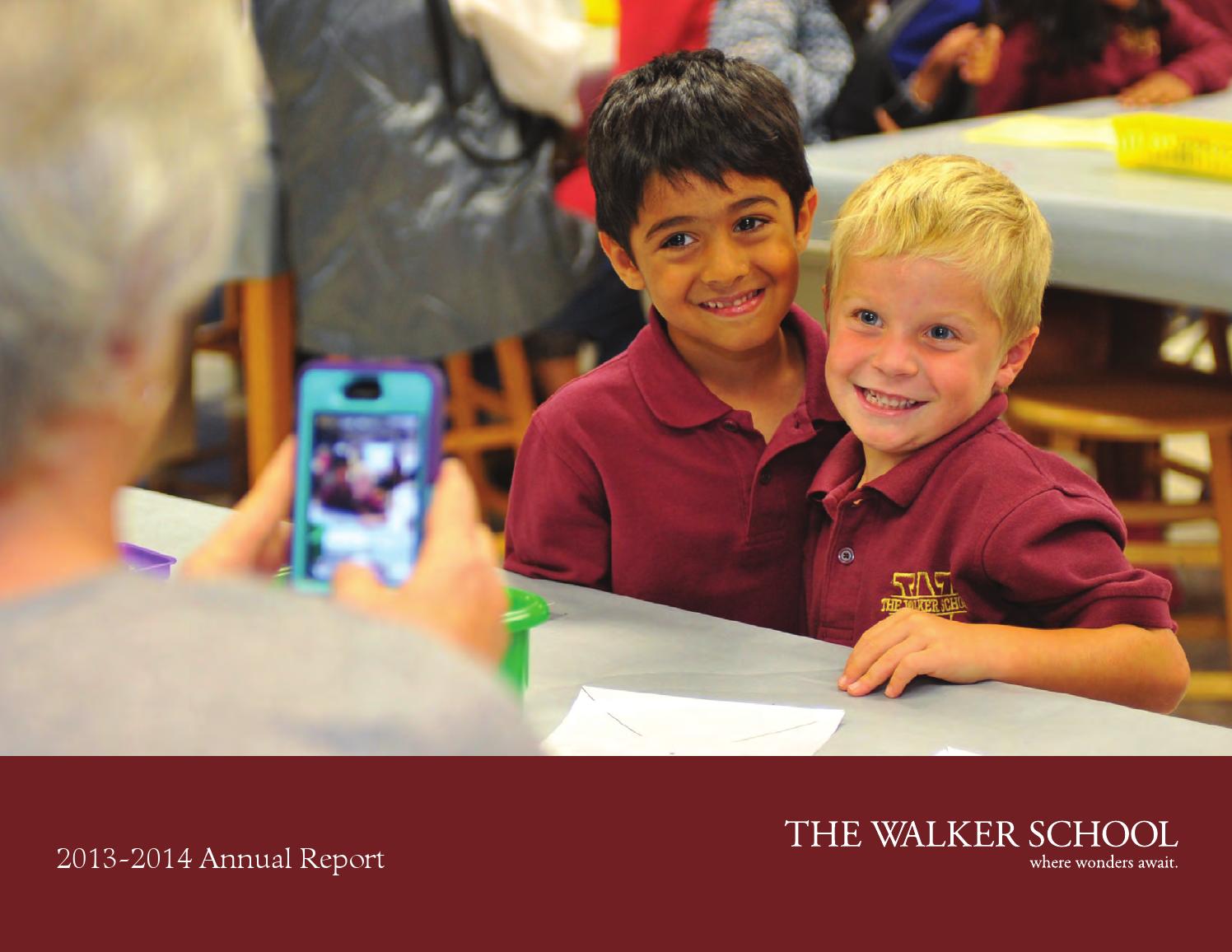 Walker 2013-14 Annual Report by The Walker School - Issuu