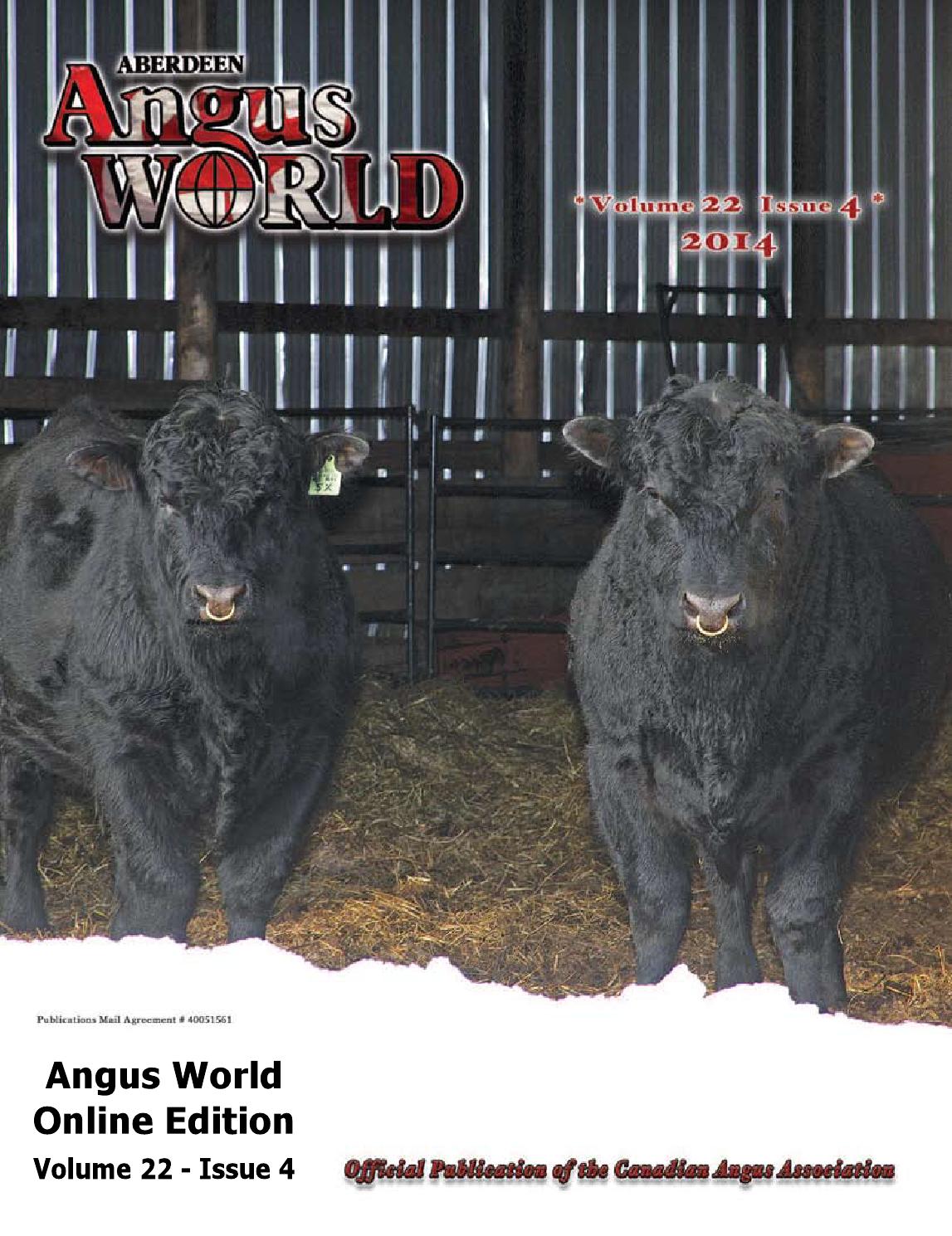 Angus World Winter 2014/15 - Volume 22, Issue 4 by Everything Angus - Issuu