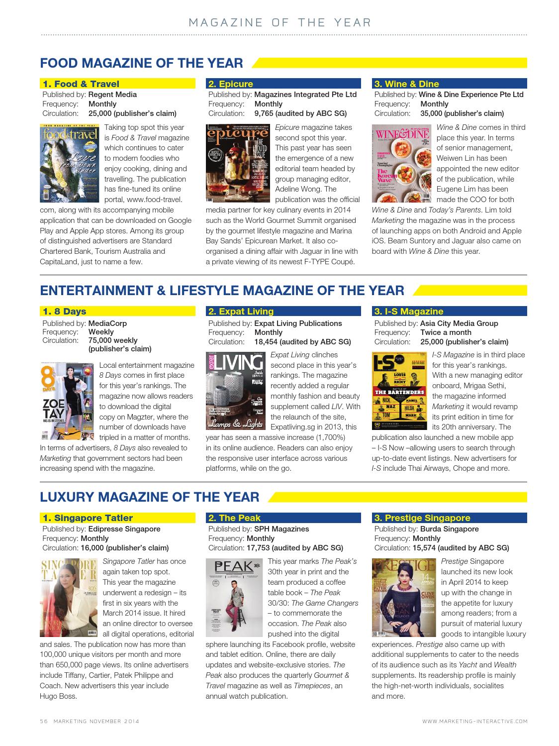 Marketing Magazine SG - Nov 2014 by Marketing Magazine Group - Issuu
