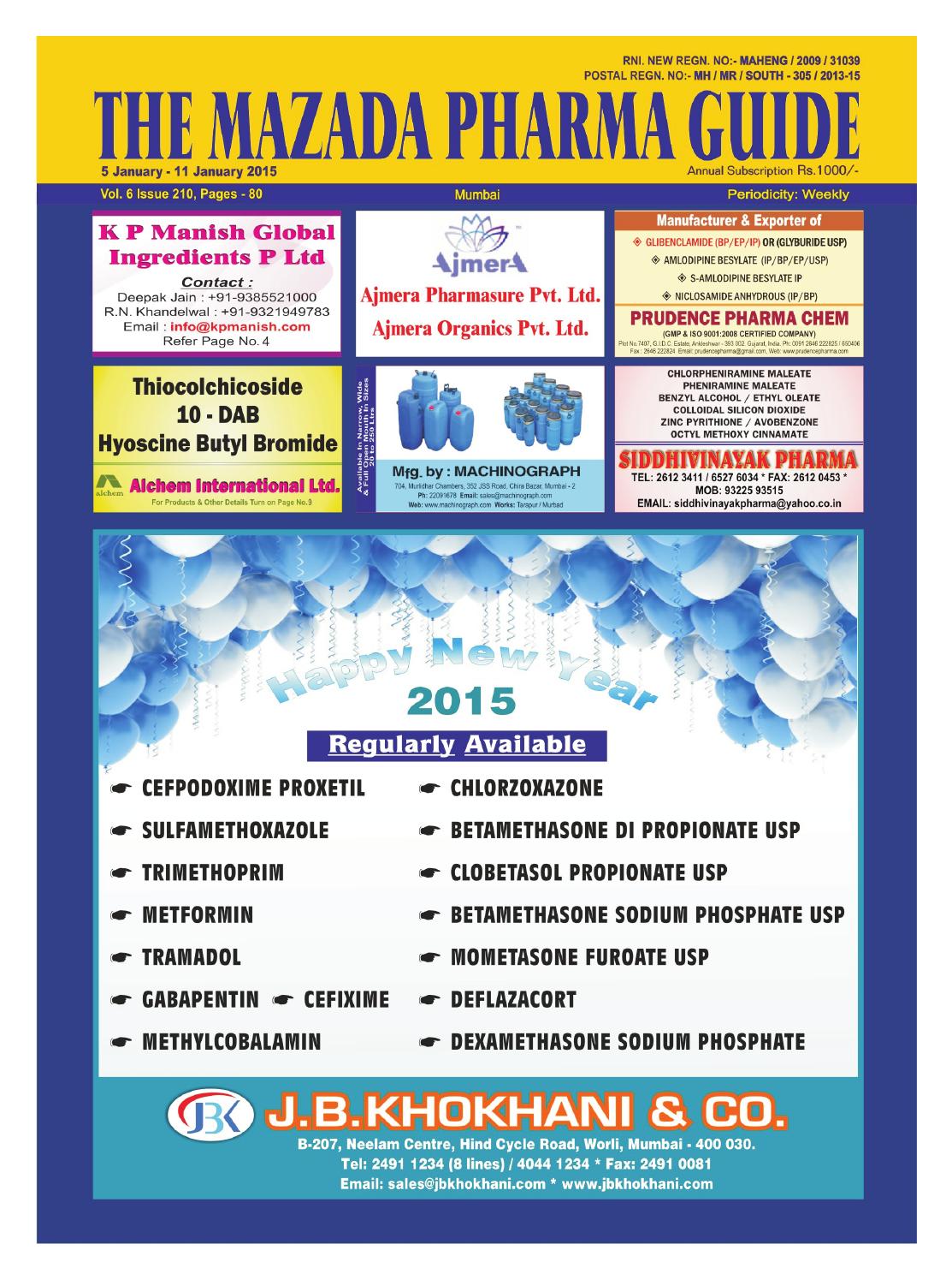 The mazda pharma guide 5 jan 11 jan 2015 by The Mazada Pharma Guide - Issuu