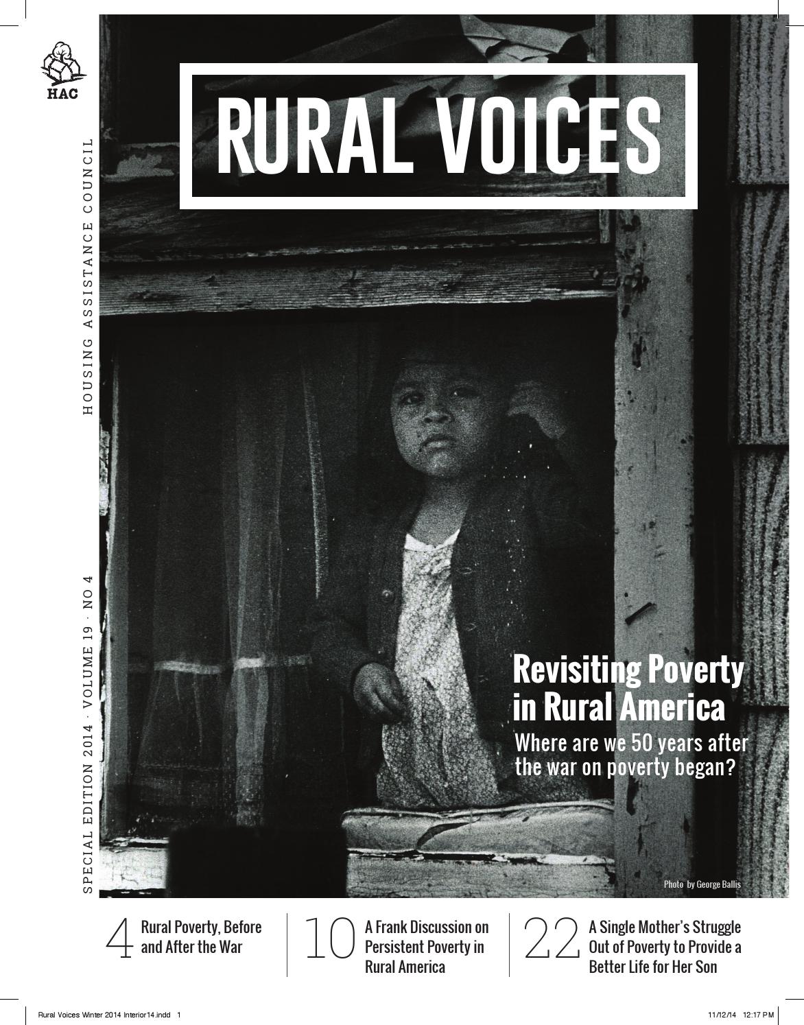 Rural Voices - Revisiting Poverty in Rural America by Housing ...