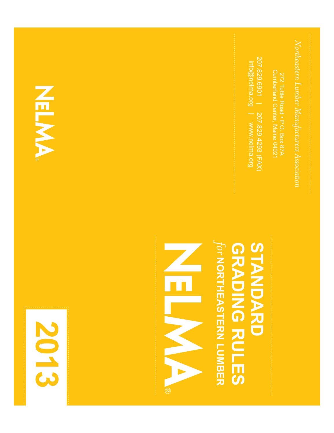 2013 NELMA Grade Rule Book - FULL VERSION by Jeff Easterling - Issuu
