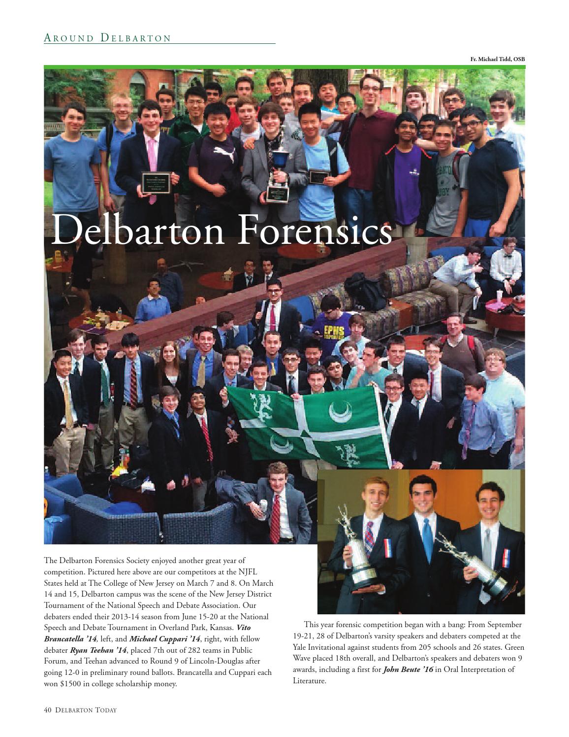 Delbarton Today Fall/Winter 2014 by Delbarton School - Issuu