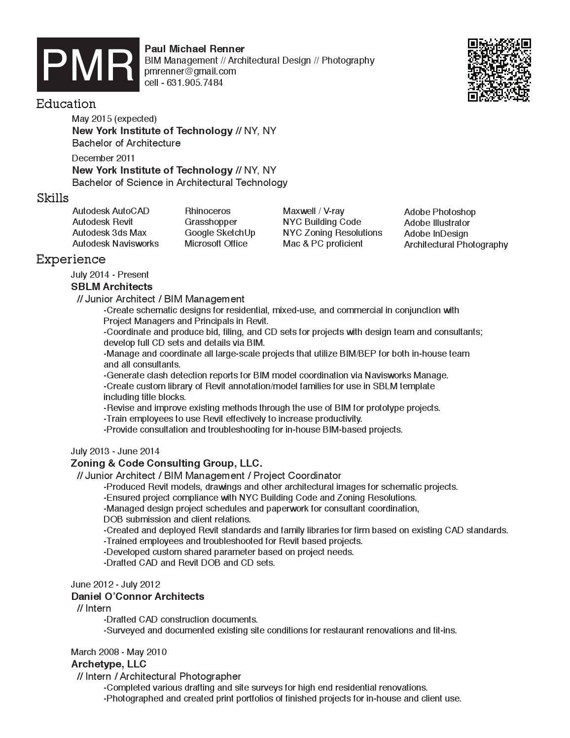 PMR Résumé by PMR Visuals - Issuu