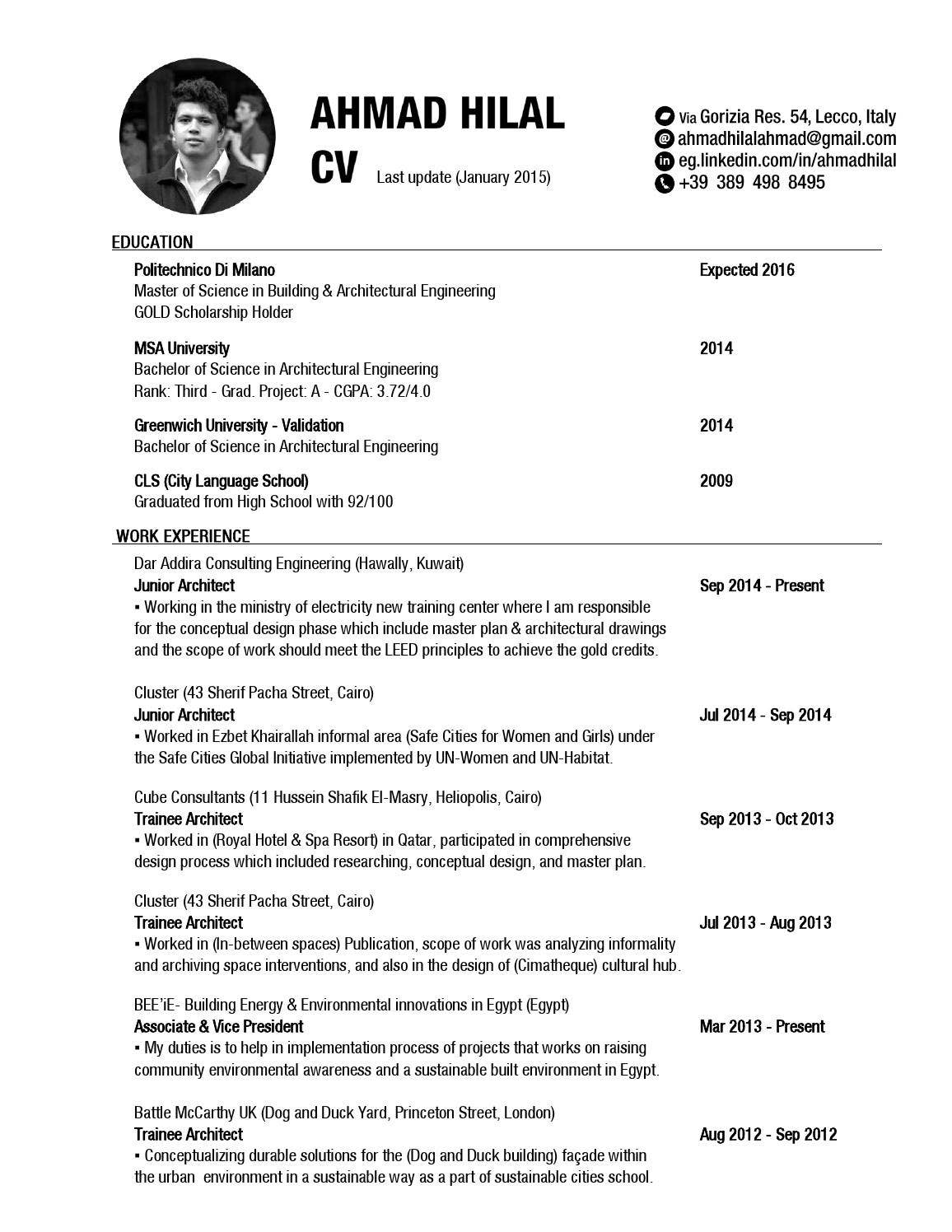 Curriculum Vitae by Ahmad Hilal - Issuu