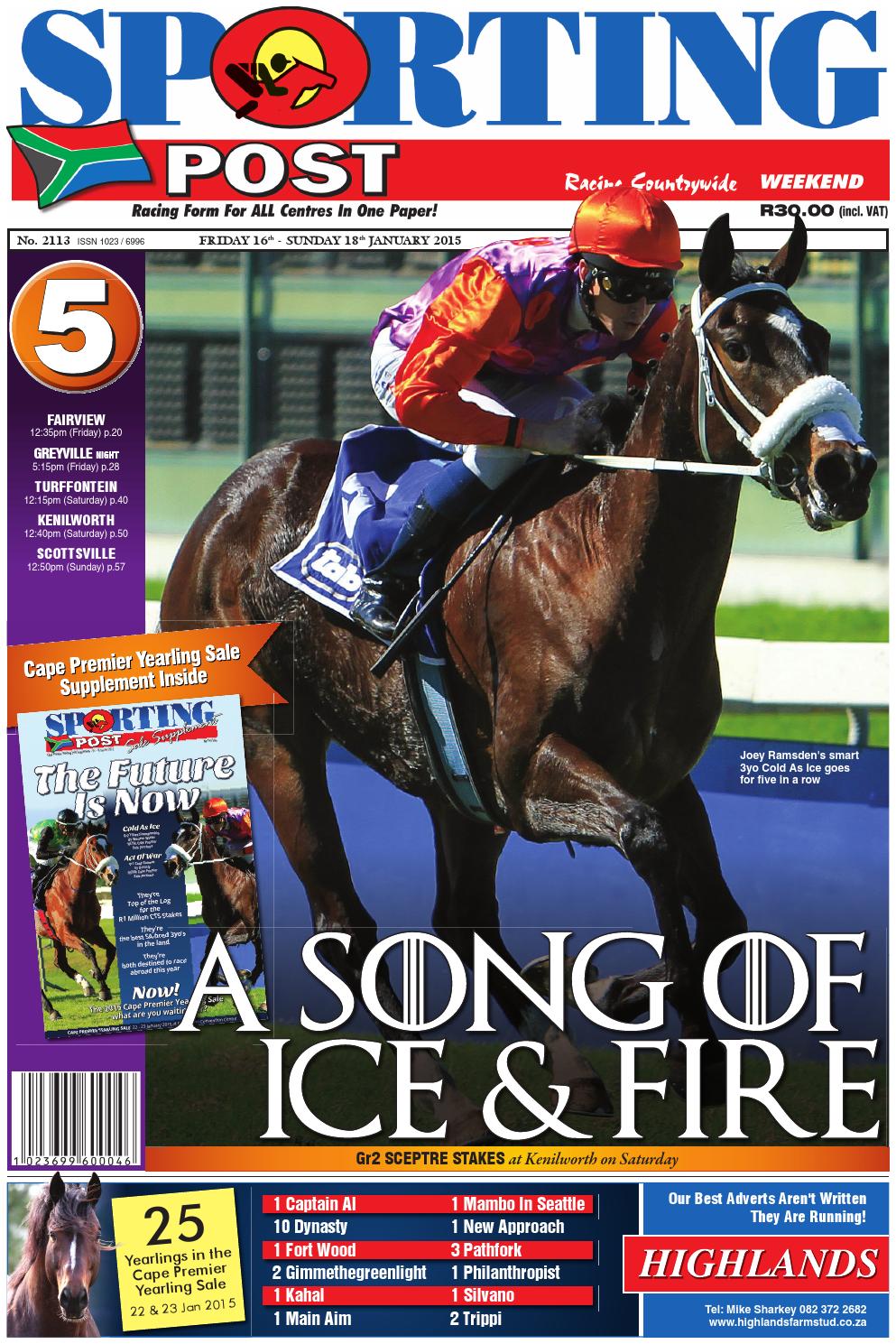 16-18 Jan #2113 Sporting Post by Sporting Post - Issuu