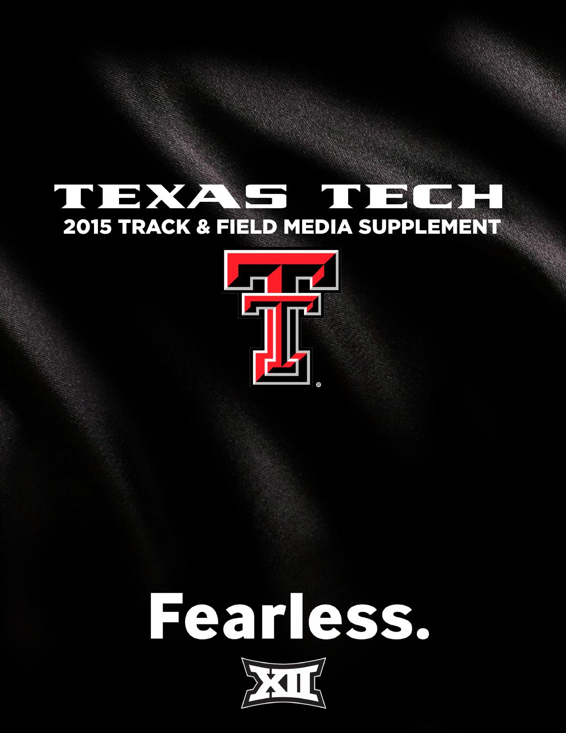2015 Texas Tech Track & Field Media Supplement by Texas Tech Athletics ...
