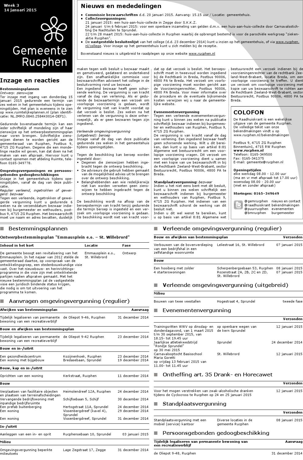 Gemeente Rucphen 14-01-2015 by Uitgeverij de Bode - Issuu