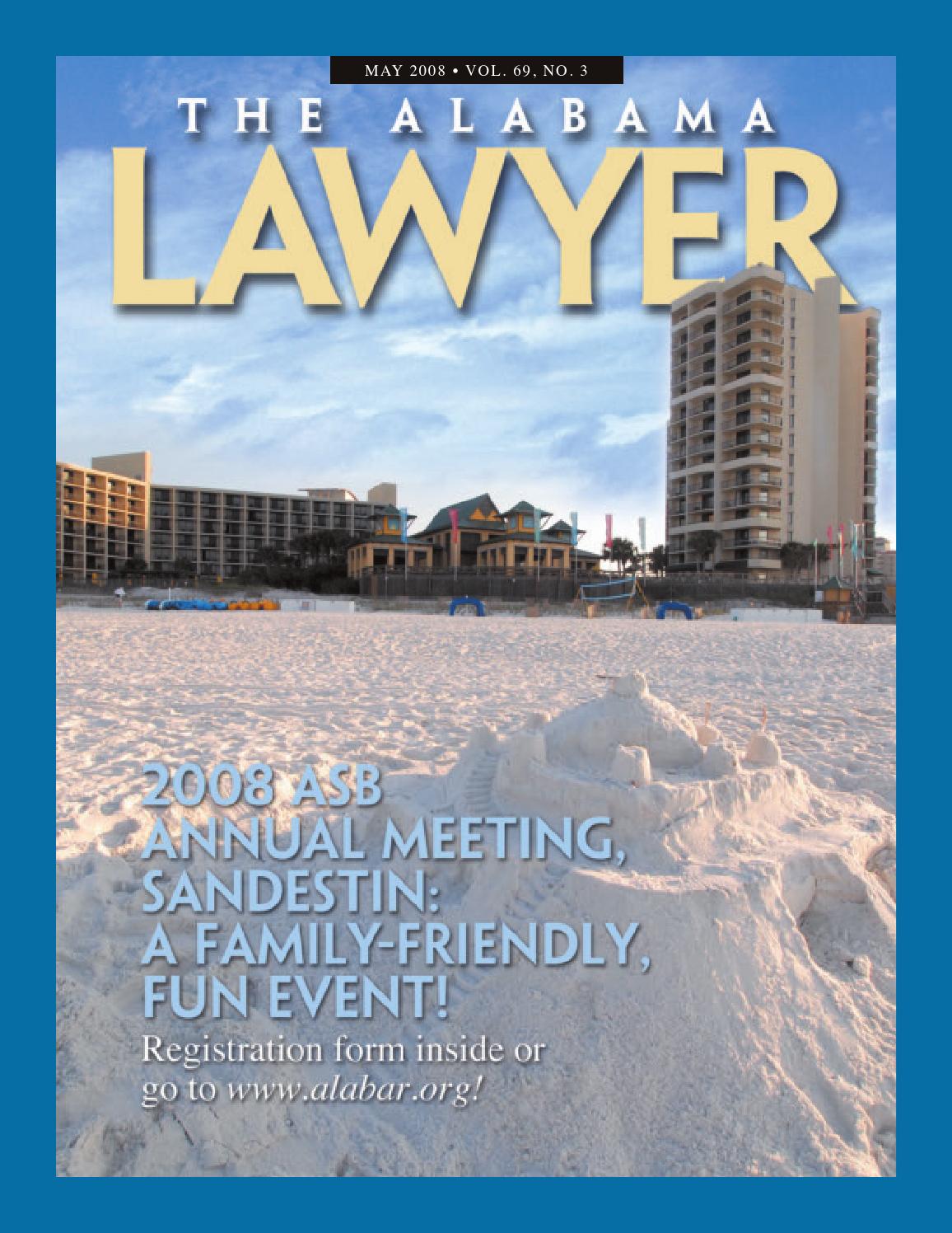 Lawyer may 2008 web by Alabama State Bar Association - Issuu