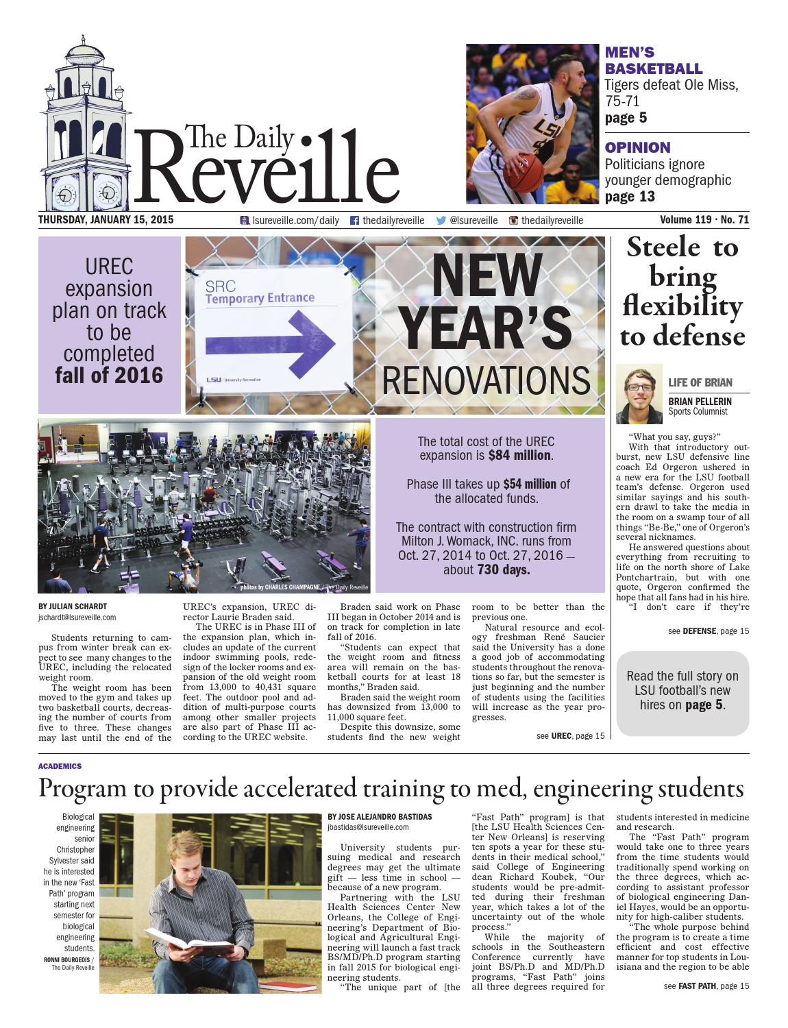 The Daily Reveille - January 15, 2015 by Reveille - Issuu