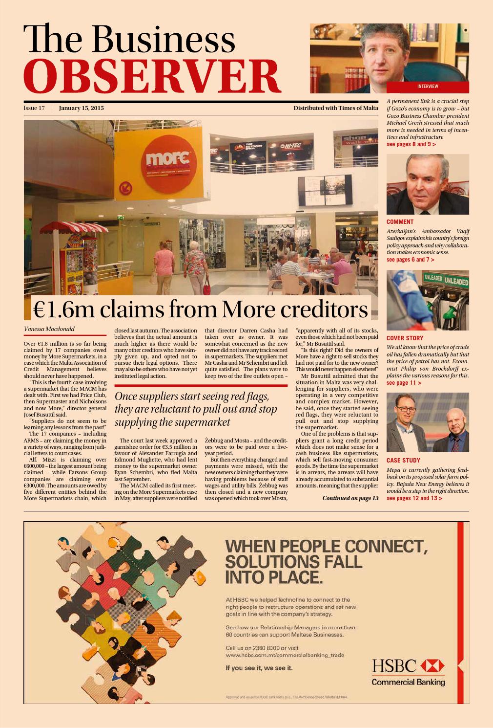 The Business Observer Issue 17 - 15th January 2015 by Content House ...