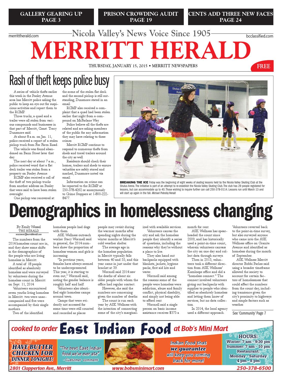 Merritt Herald, January 15, 2015 by Black Press Media Group - Issuu