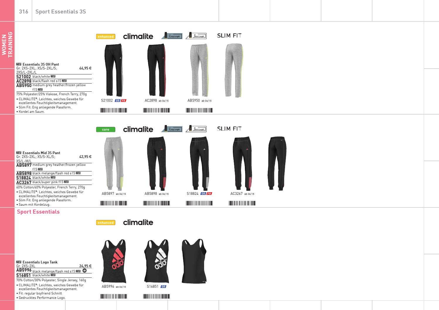 Adidas Textil 2015 Q3 by Euroteamsport Vilshofen - Issuu
