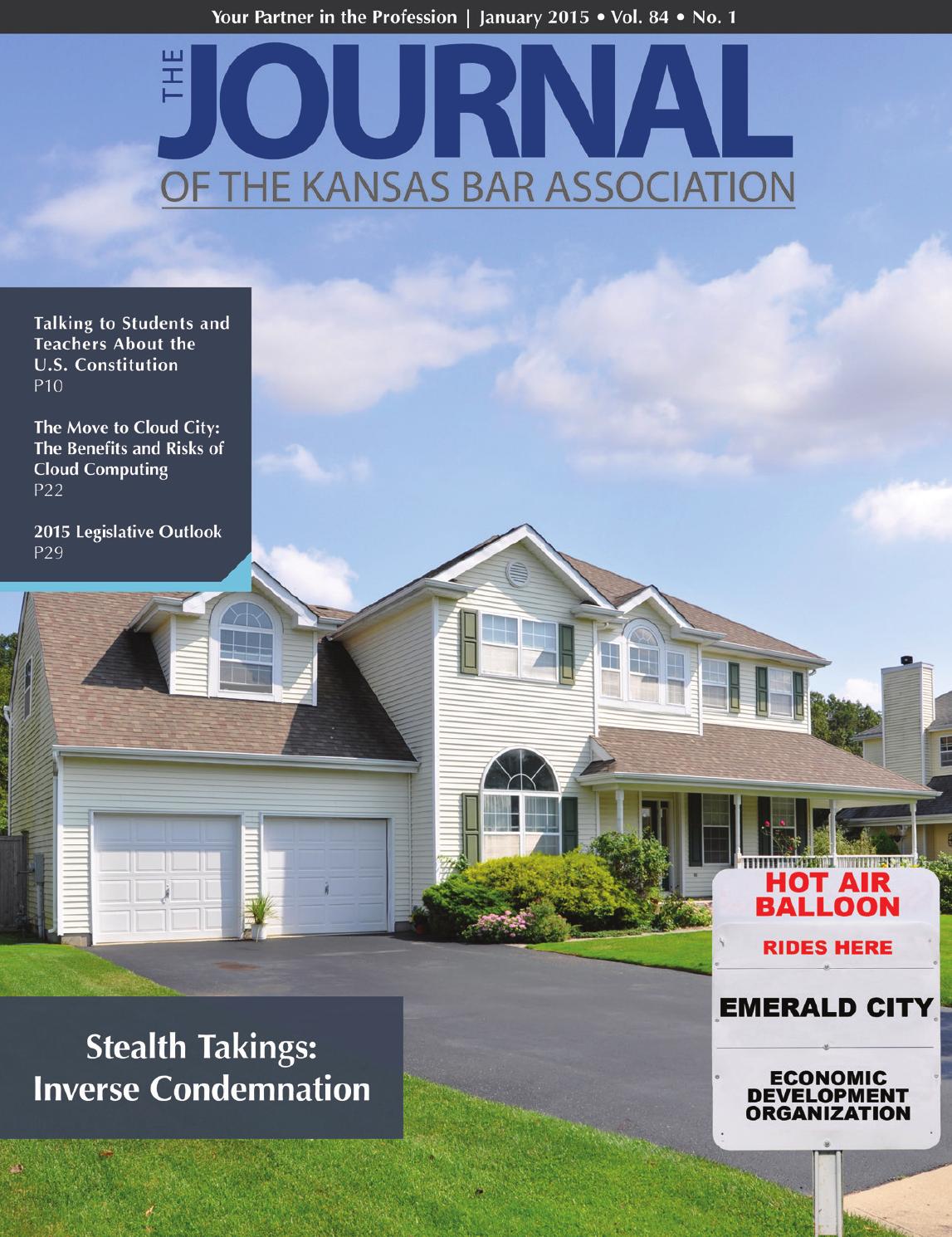 January 2015 Journal by Kansas Bar Association - Issuu