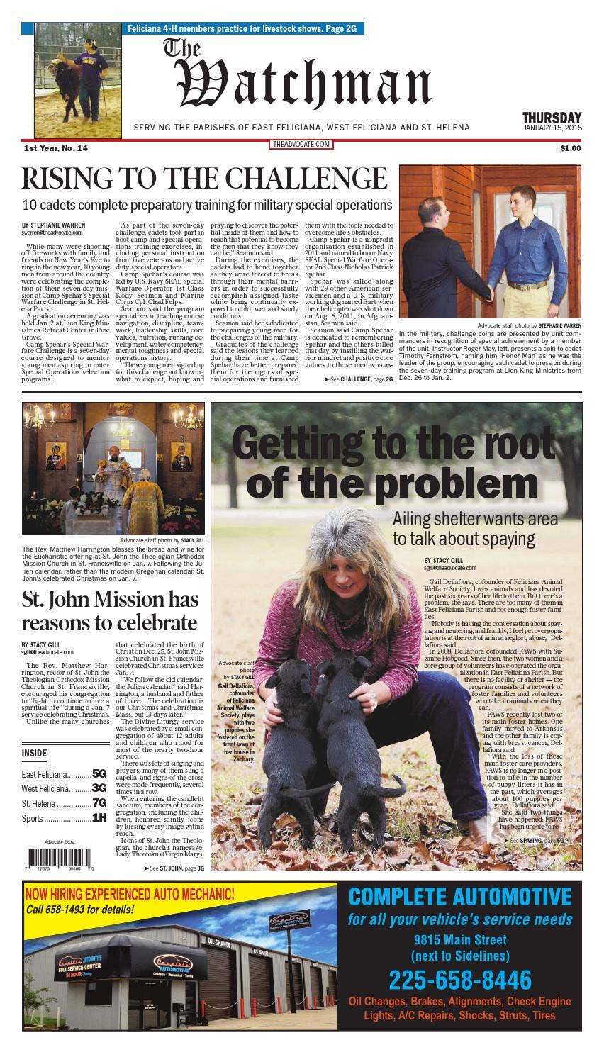 The Advocate Watchman (01/15/15) by The Advocate - Issuu