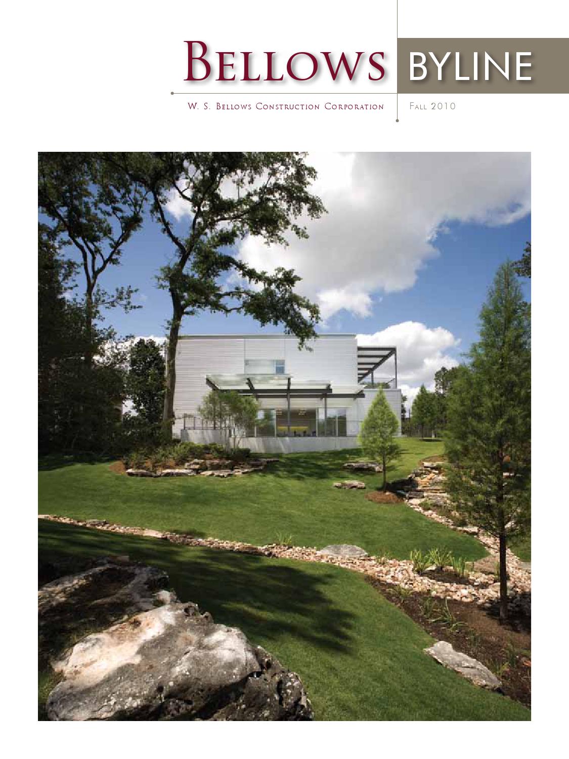 Bellows Byline Fall 2010 by Bellows Construction - Issuu