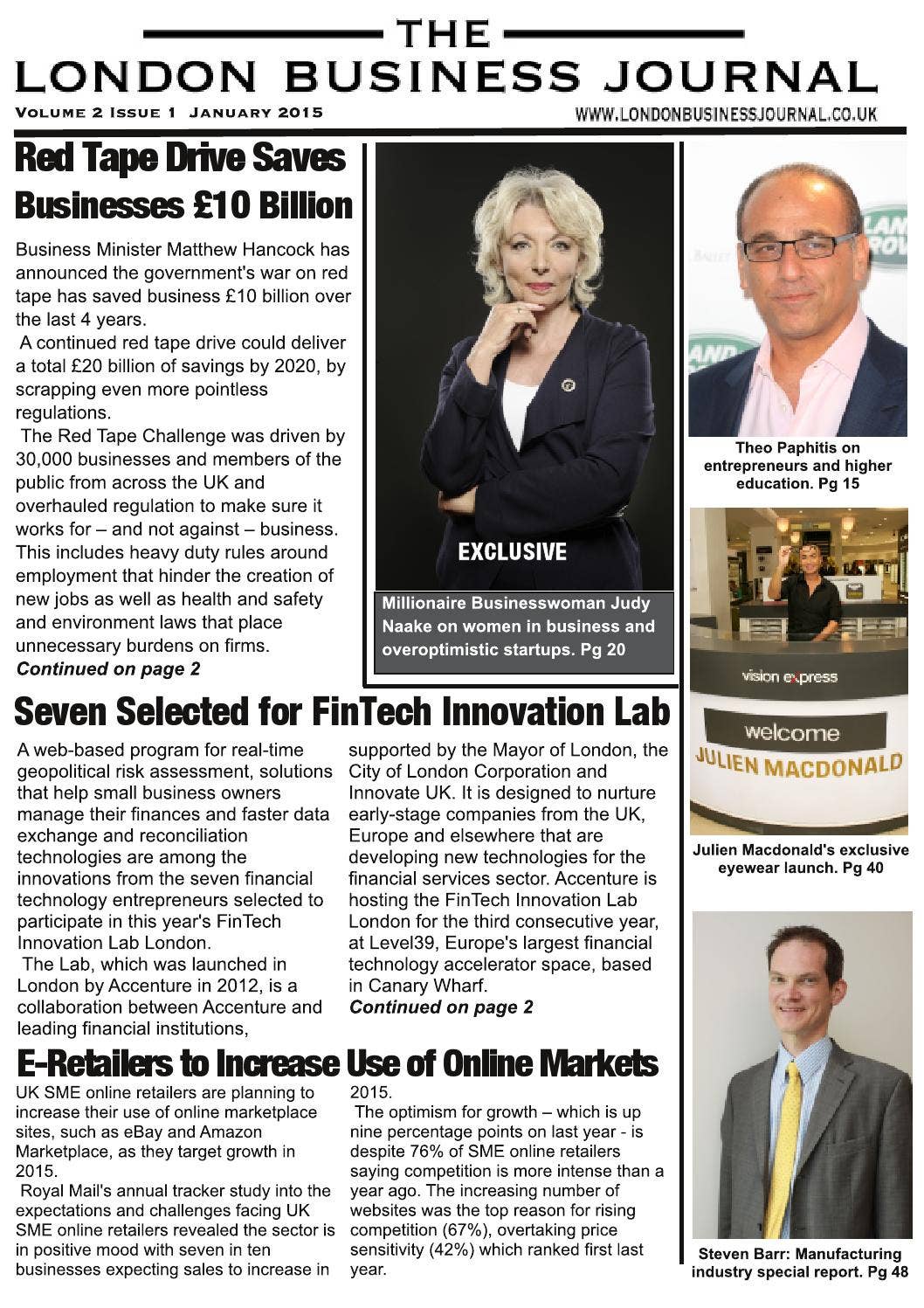 The london business journal volume 2 issue 1 january 2015 by The London ...