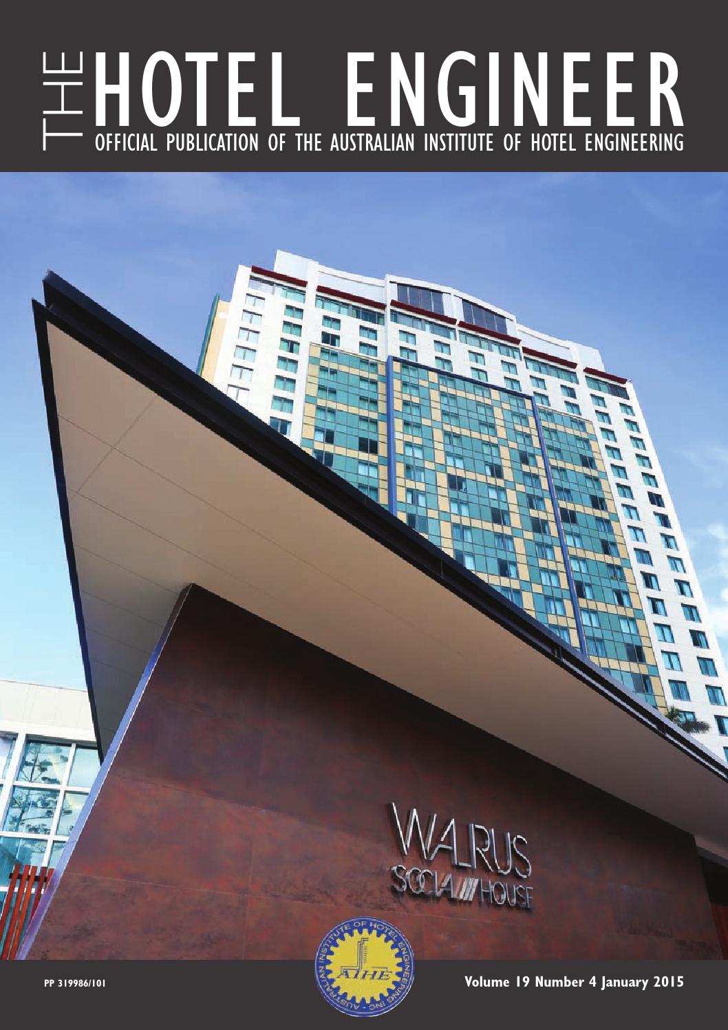 Hotel Engineer Volume 19 Number 4 by Adbourne Publishing - Issuu