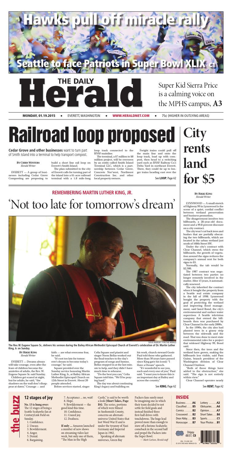 Everett Daily Herald, January 19, 2015 by Sound Publishing - Issuu