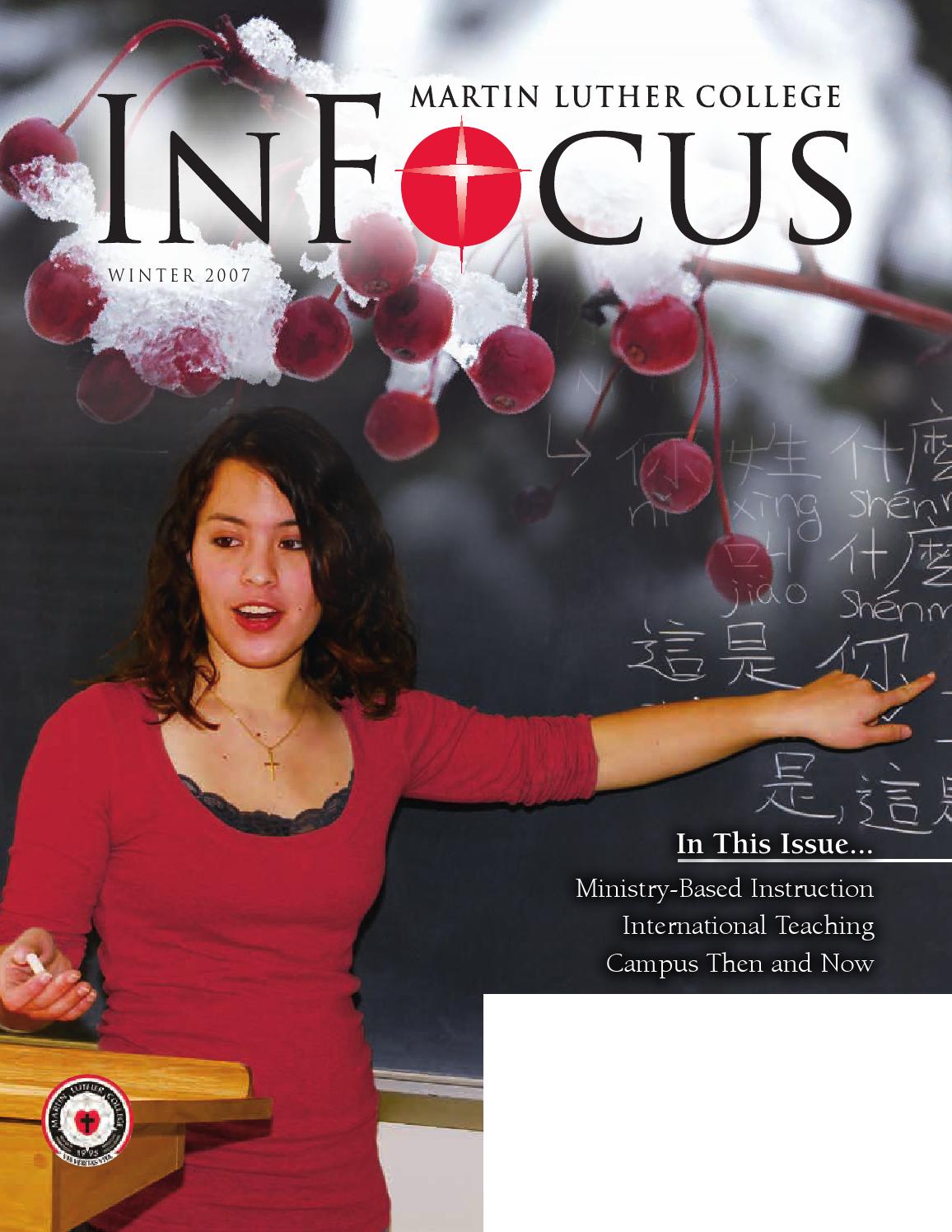 InFocus - Winter 2007 by Martin Luther College - Issuu