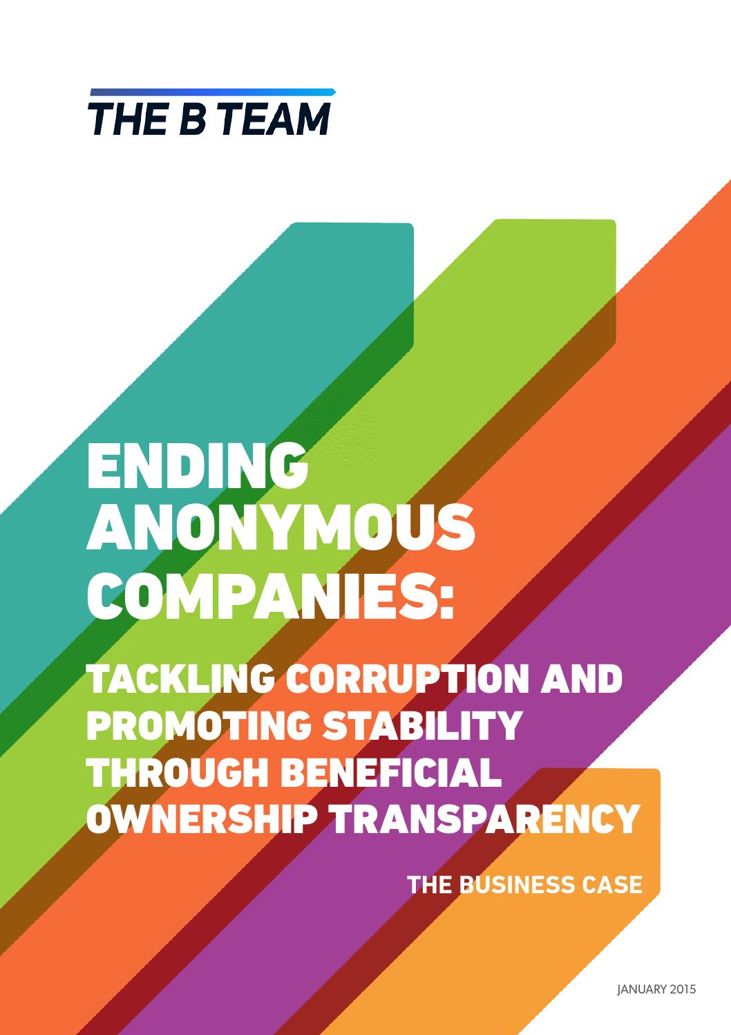 The Business Case For Ending Anonymous Companies by The B Team - Issuu