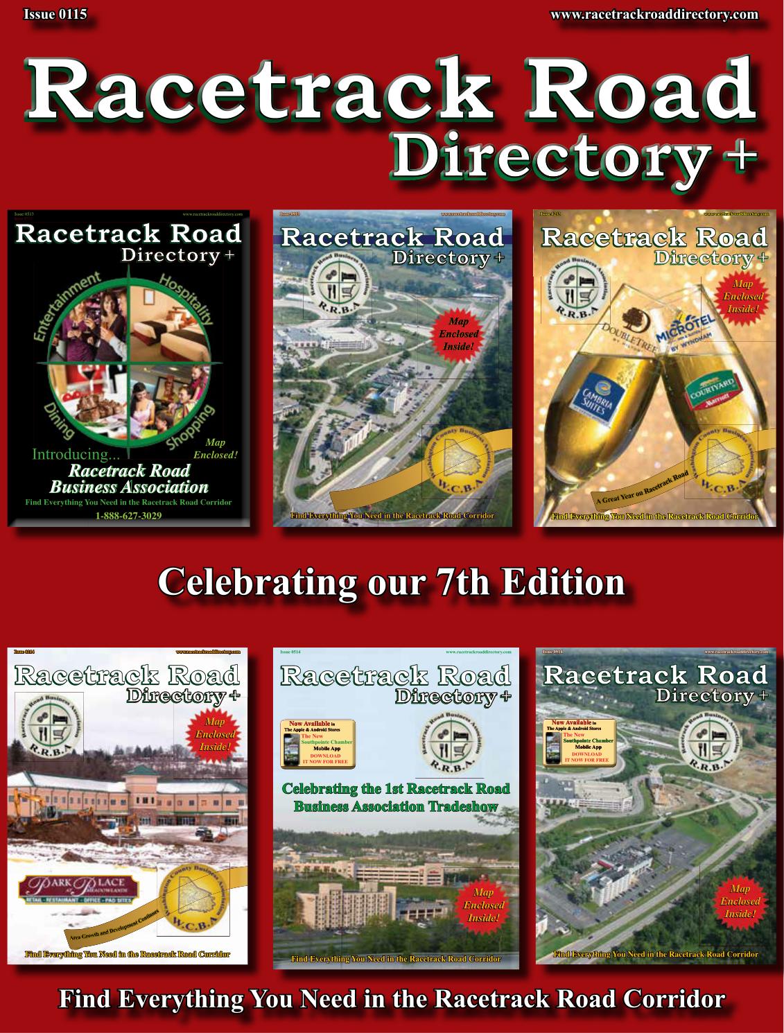 Racetrack Road Directory + January 2015 by Southpointe Magazine ...