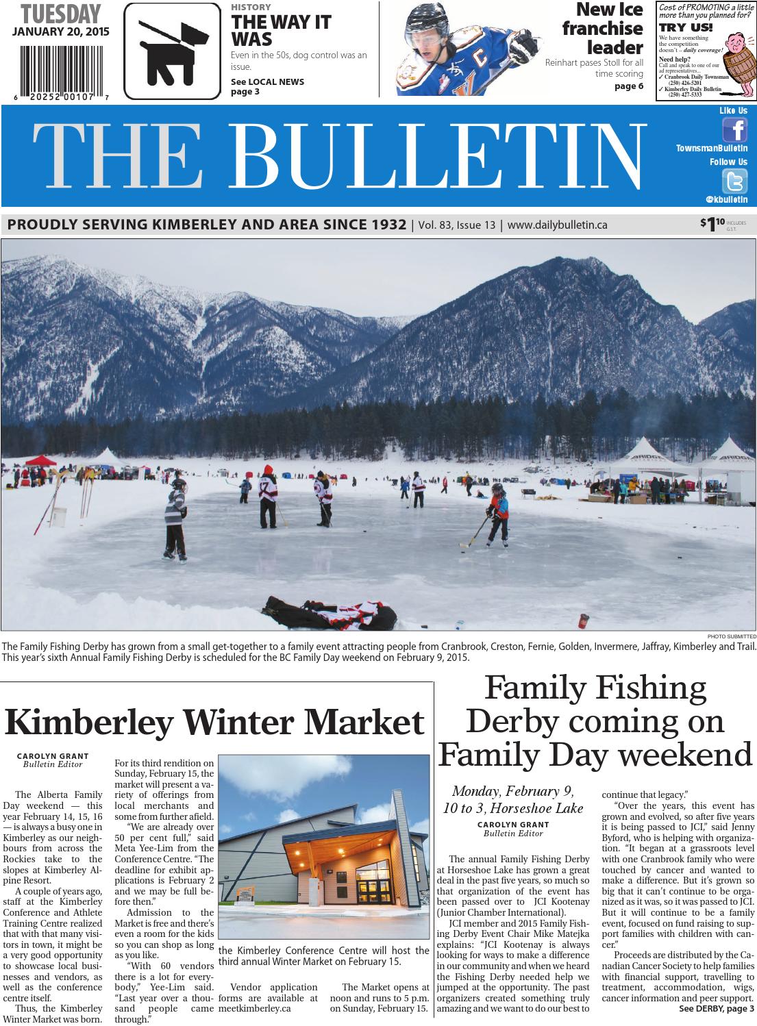Kimberley Daily Bulletin, January 20, 2015 by Black Press Media Group ...