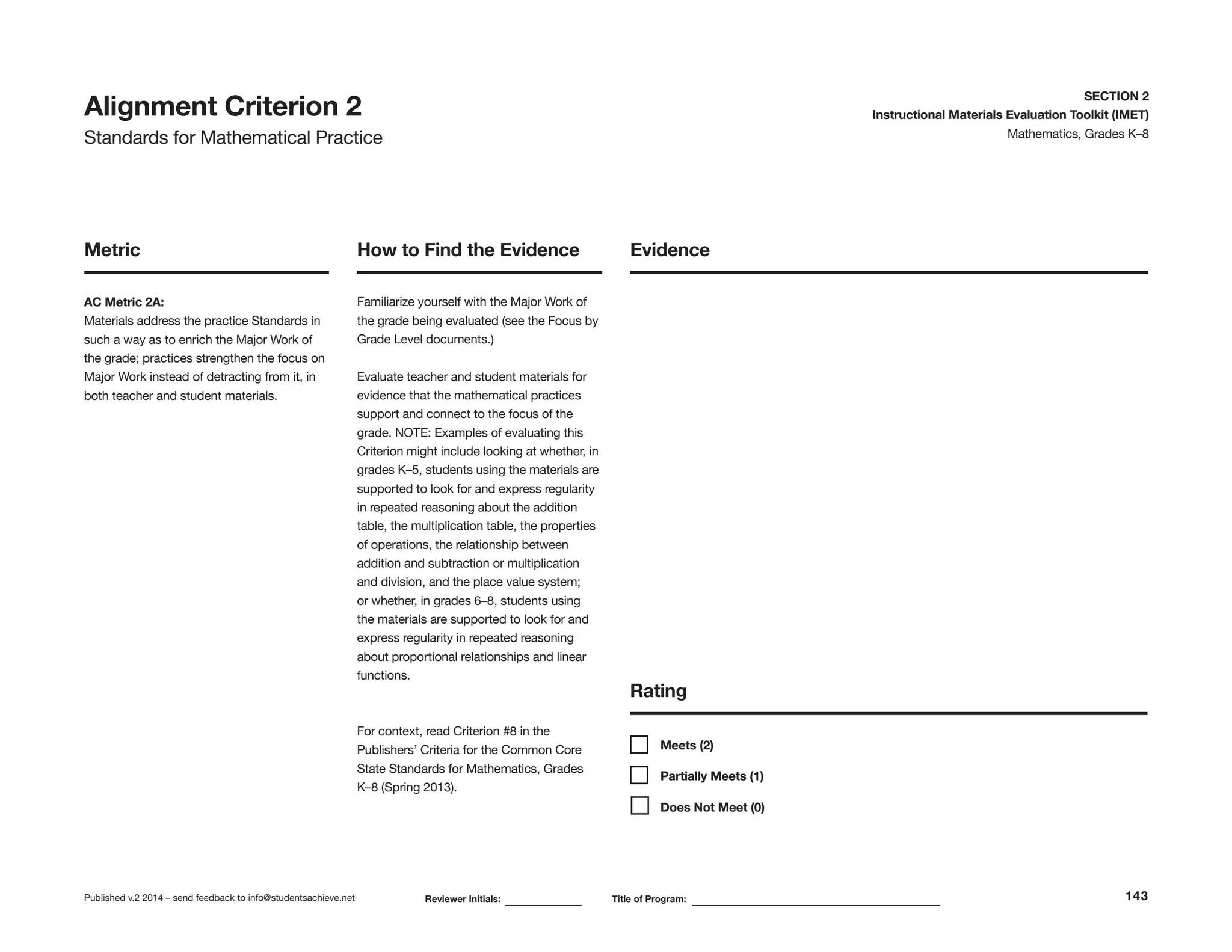 Toolkit for Evaluating the Alignment of Instructional and Assessment ...