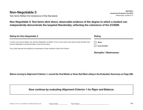 Toolkit for Evaluating the Alignment of Instructional and Assessment ...
