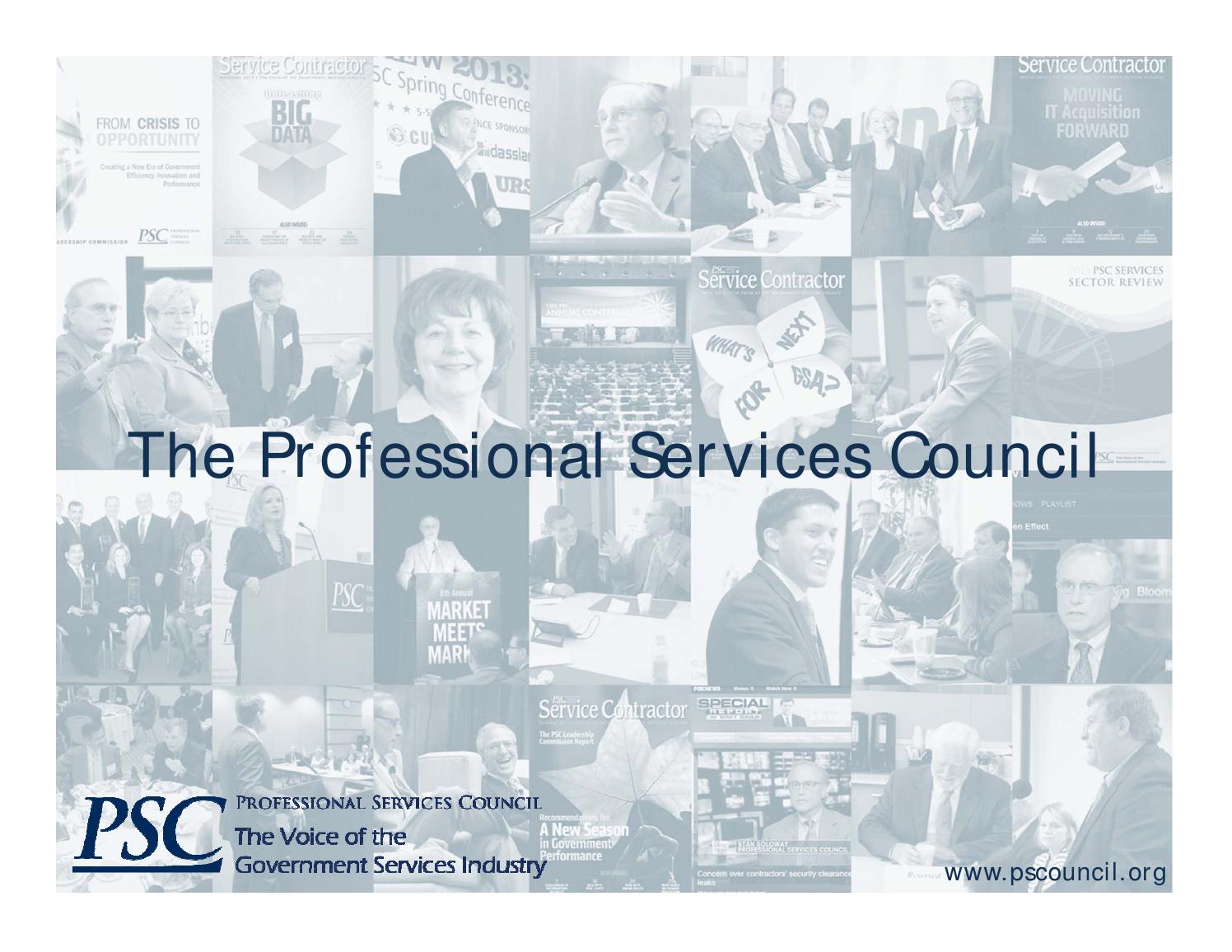 An Introduction to PSC by Professional Services Council - Issuu