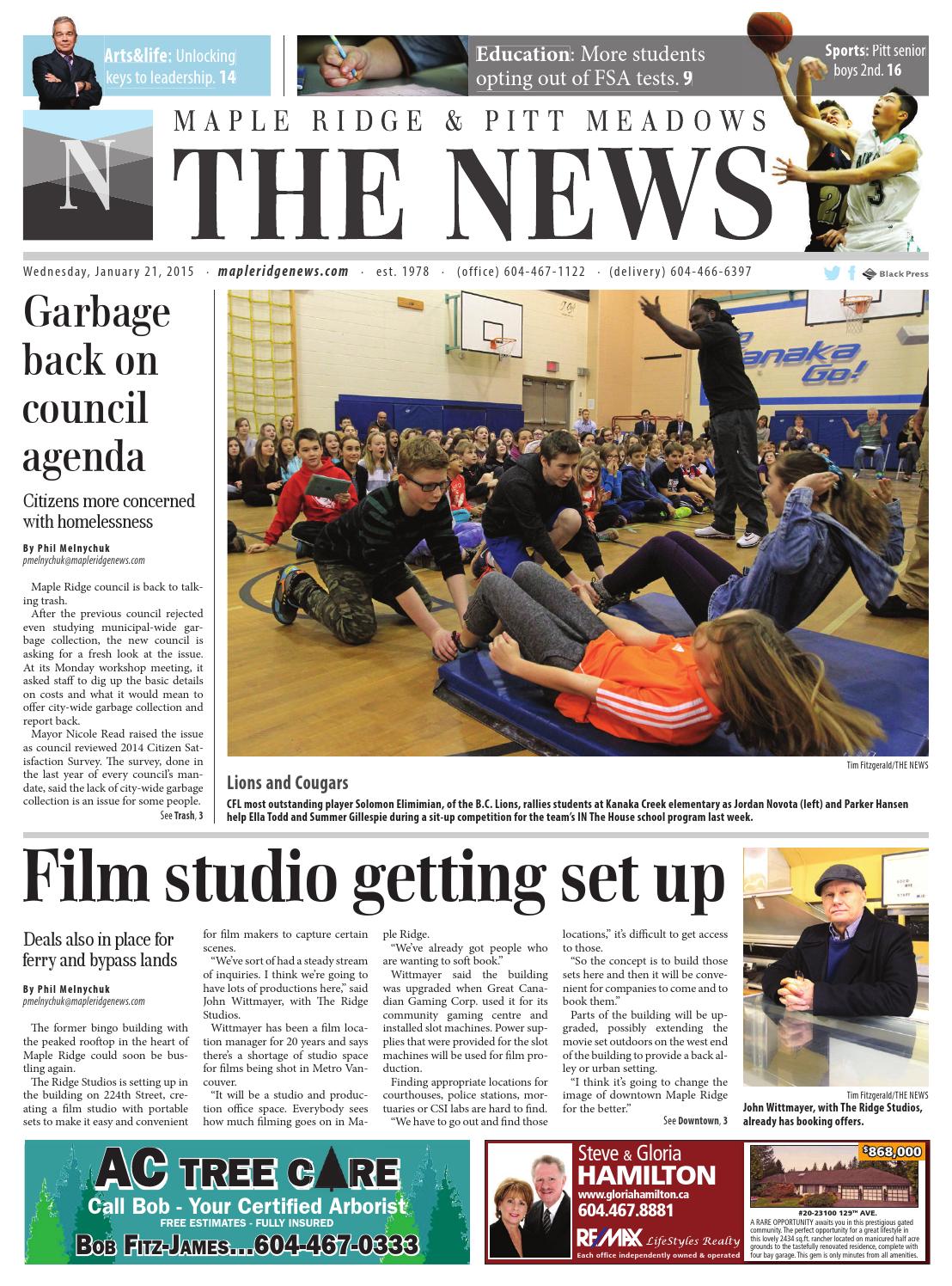 Maple Ridge News, January 21, 2015 by Black Press Media Group - Issuu