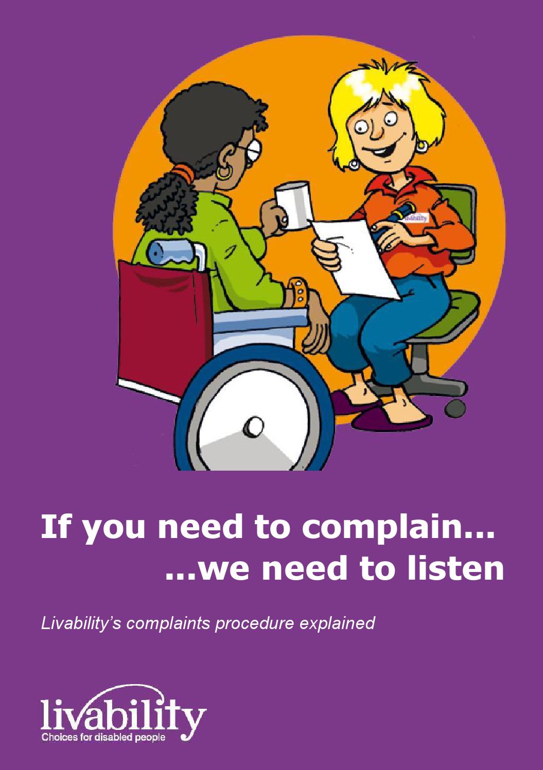Complaints leaflet jan 2015 by Livability UK - Issuu