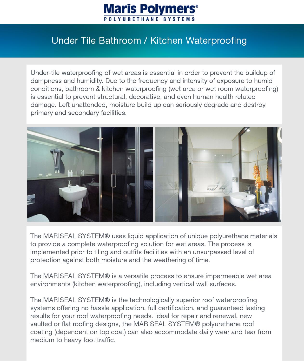 Kitchen waterproofing - Maris Polymers by AggelouOrfeas - Issuu