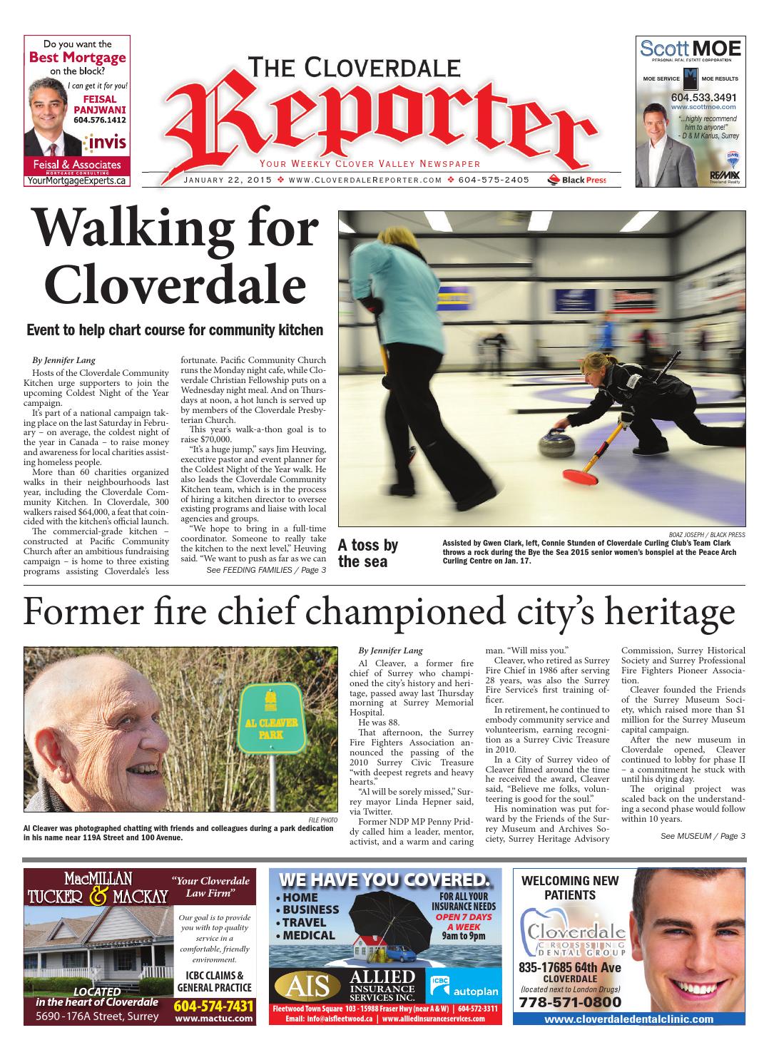Cloverdale Reporter, January 22, 2015 by Black Press Media Group - Issuu