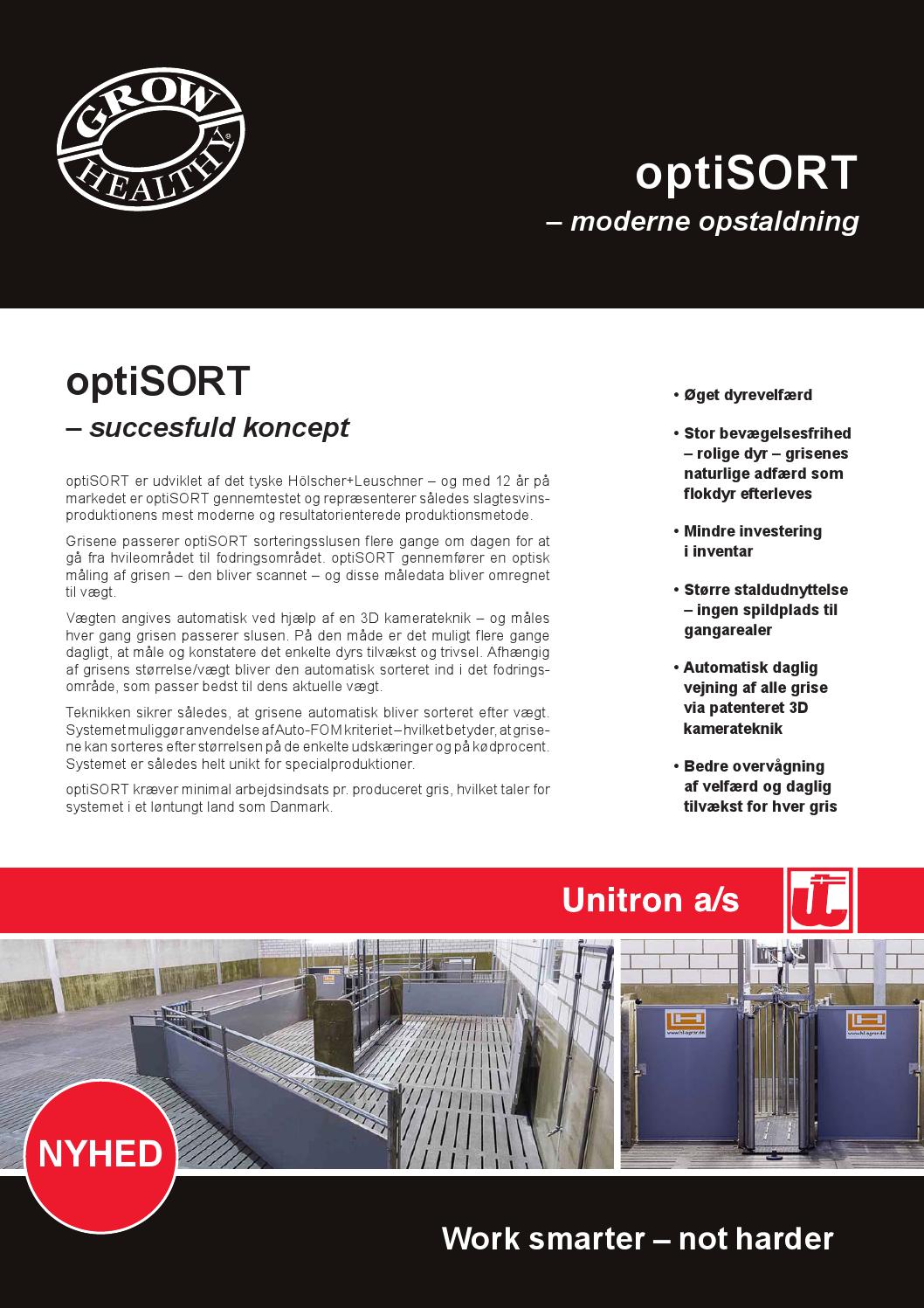 optiSORT flyer by Unitron a/s - Issuu