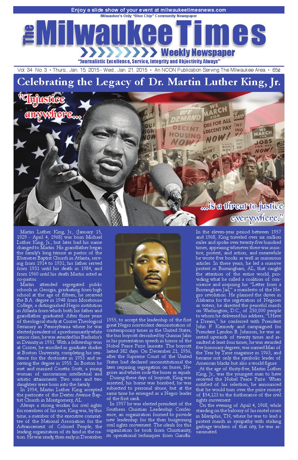 Milwaukee times 1 15 15 issue by Milwaukee Times News - Issuu