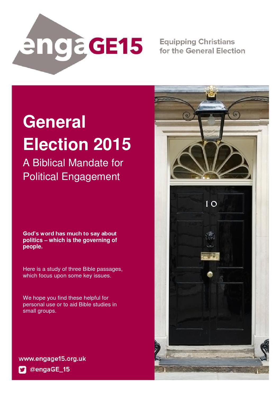 GE15 Biblical Mandate for Political Engagement by CARE User - Issuu