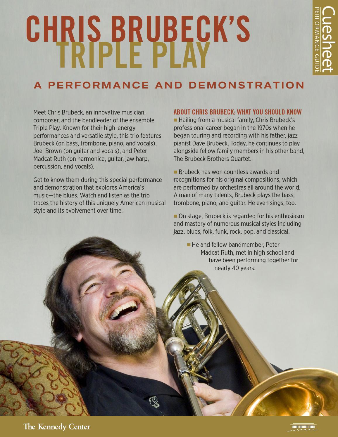 Chris Brubeck's Triple Play: A Performance and Demonstration by Kennedy ...