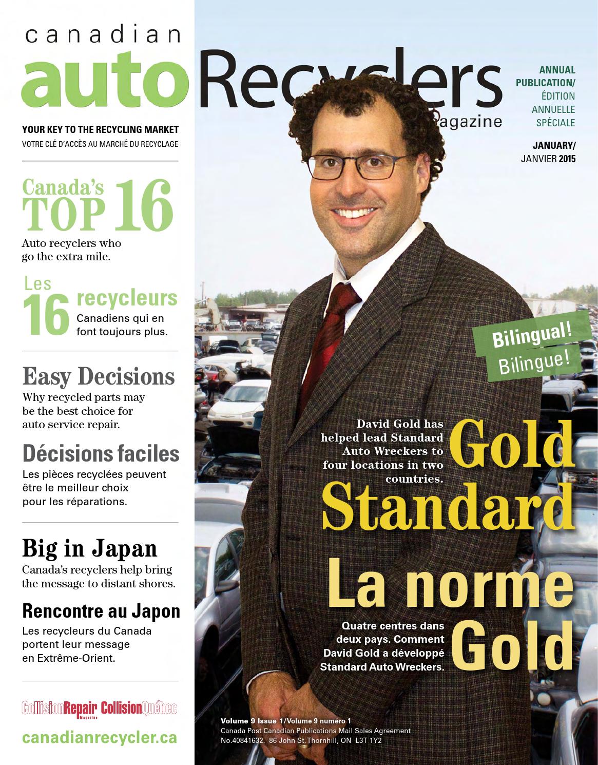 Canadian Auto Recyclers magazine 9#1, January 2015 by Media Matters - Issuu