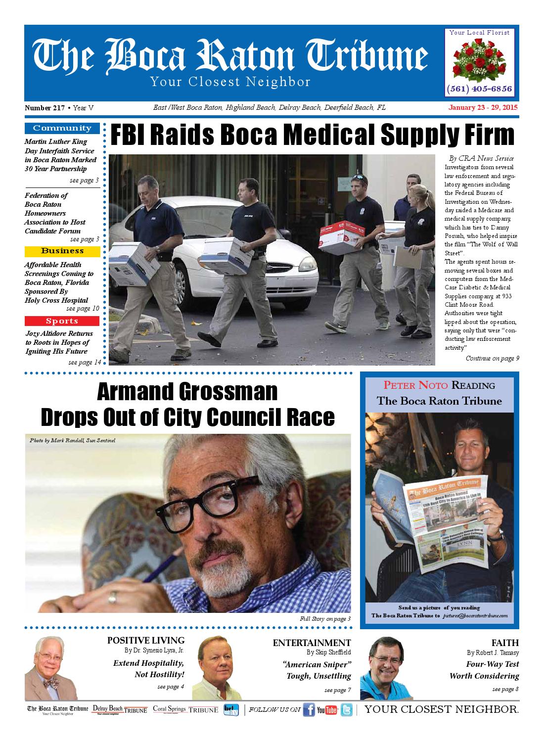The Boca Raton Tribune ED 217 by The Boca Raton Tribune - Issuu