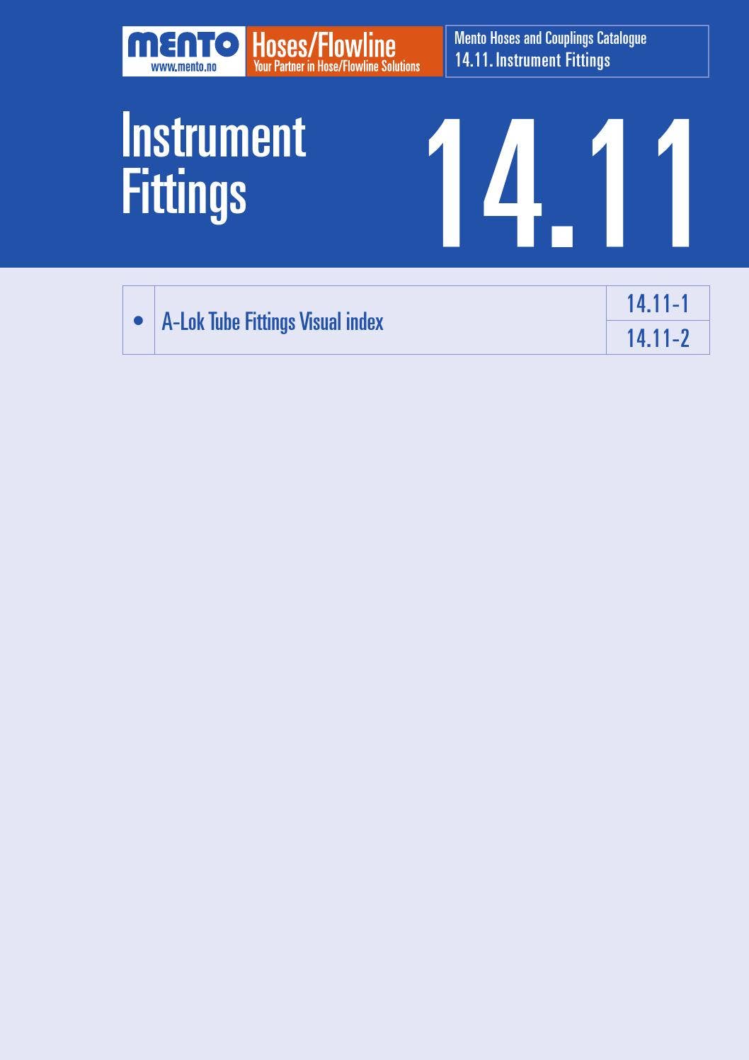 14.11 INSTRUMENT FITTINGS by Mento-AS - Issuu