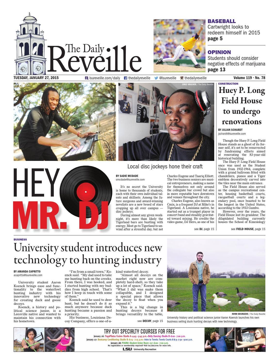 The Daily Reveille - January 27, 2015 by Reveille - Issuu