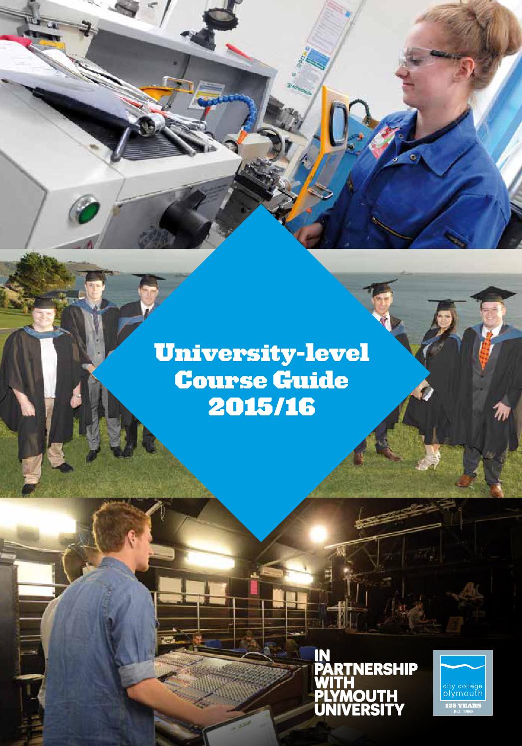 University-level Course Guide 2015/16 by City College Plymouth - Issuu