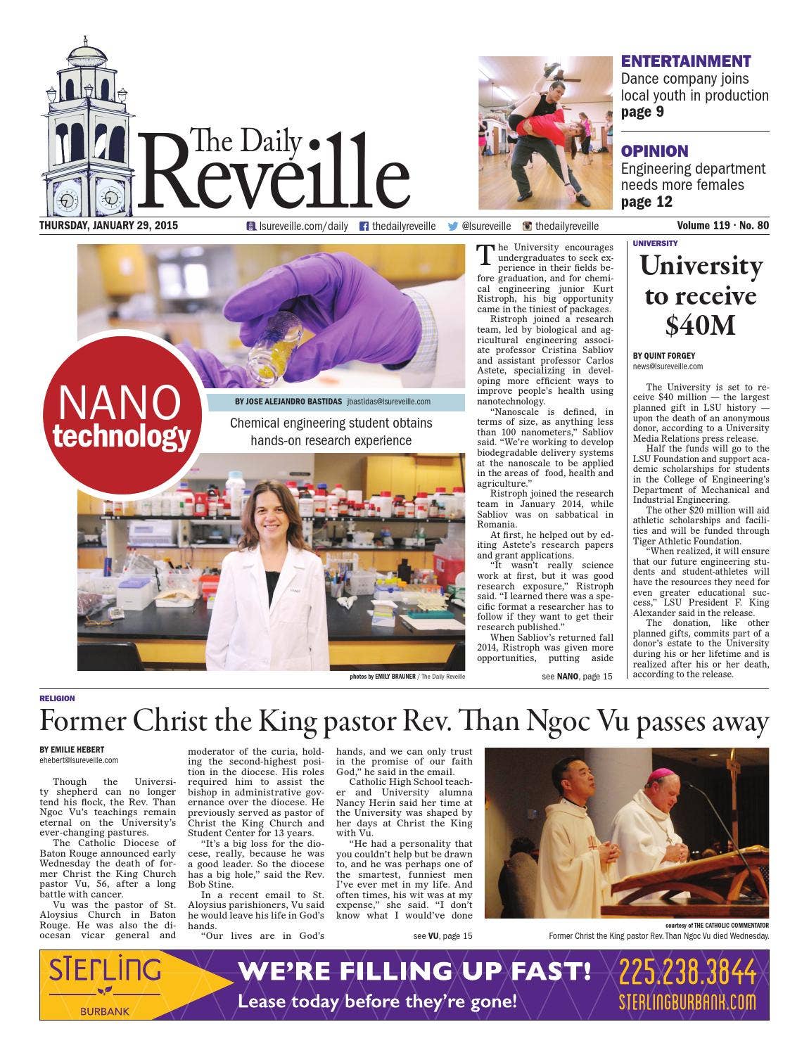 The Daily Reveille - January 29, 2015 by Reveille - Issuu