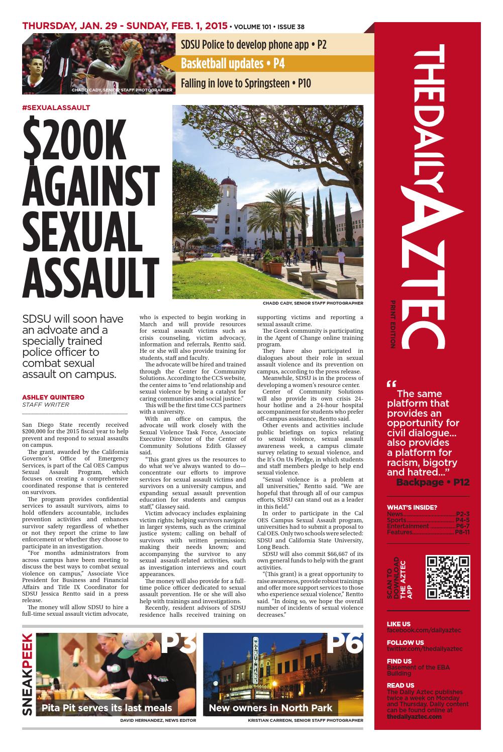 01-29-2015 by The Daily Aztec - Issuu